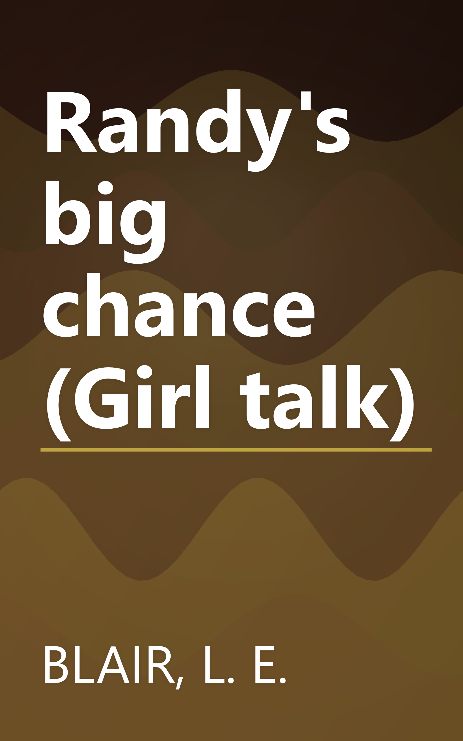 Randy's big chance (Girl talk) book cover