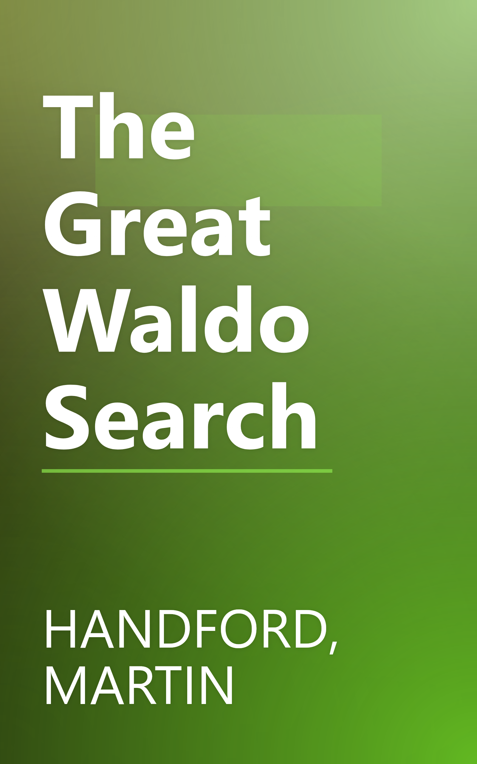 The Great Waldo Search book cover