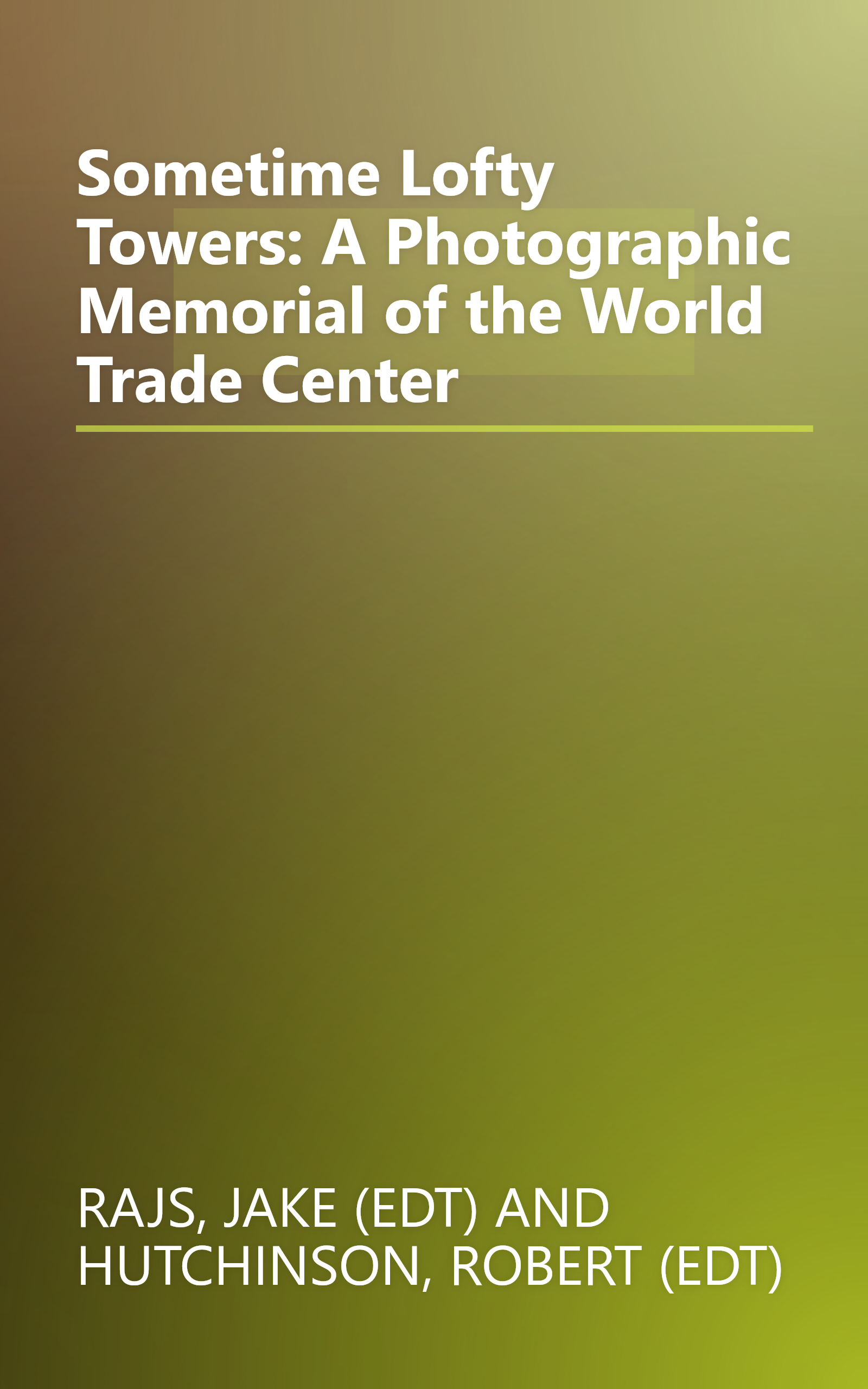 Sometime Lofty Towers: A Photographic Memorial of the World Trade Center book cover