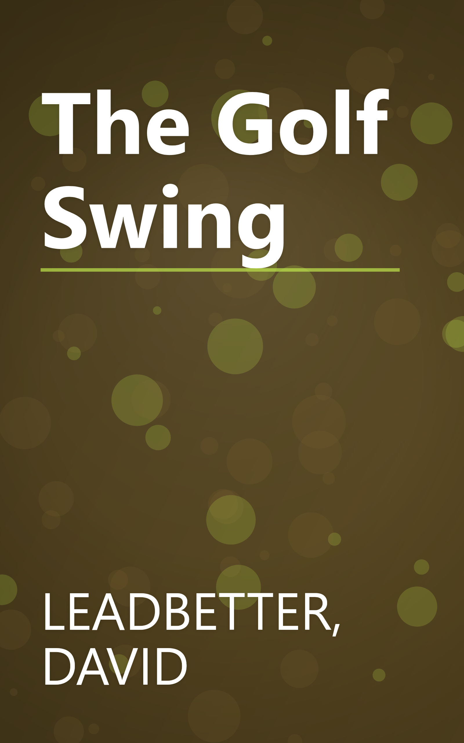 The Golf Swing book cover