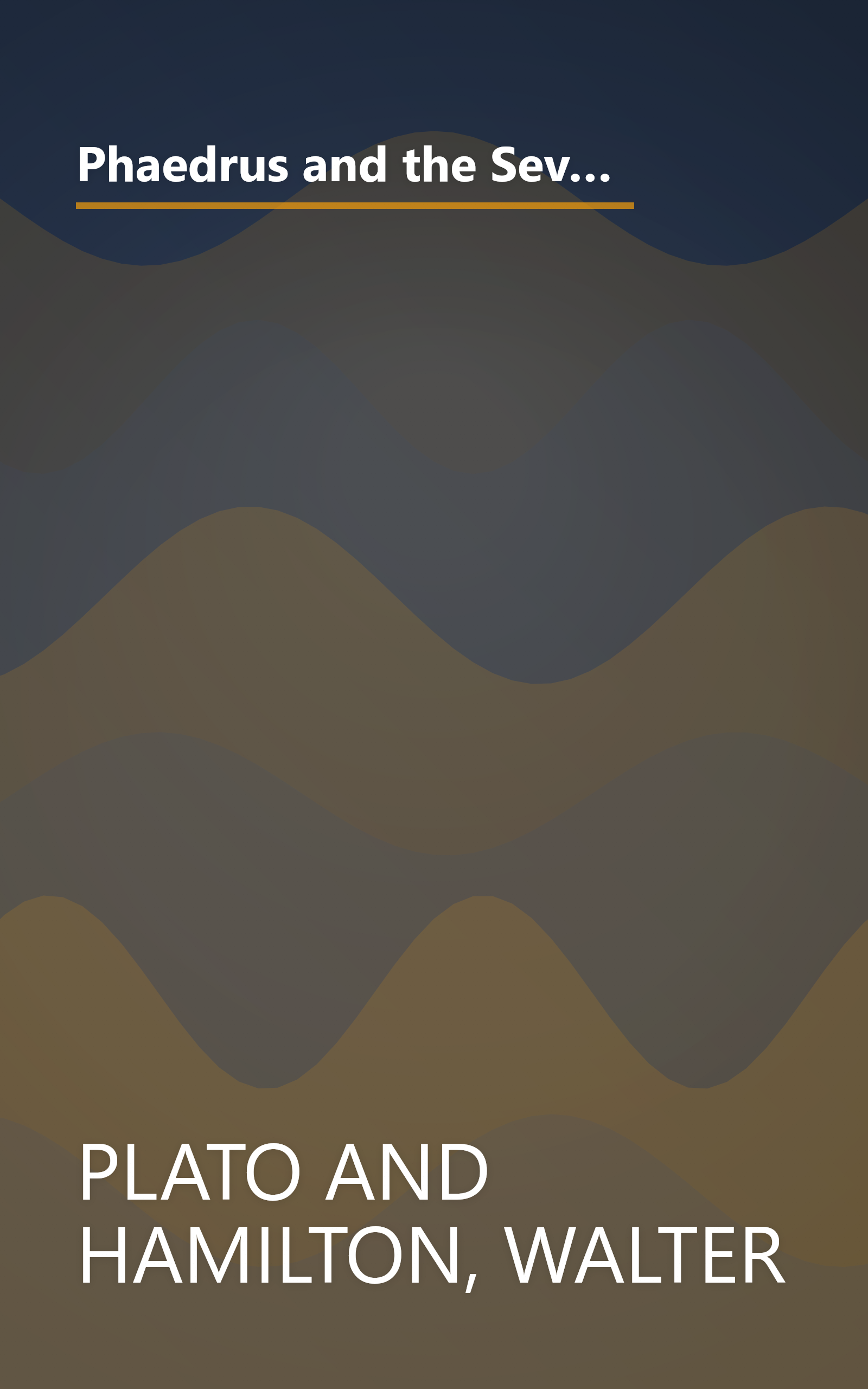 Phaedrus and the Seventh and Eighth Letters: And, the Seventh and Eighth Letters (Penguin Classics) (English and Ancient Greek Edition) book cover