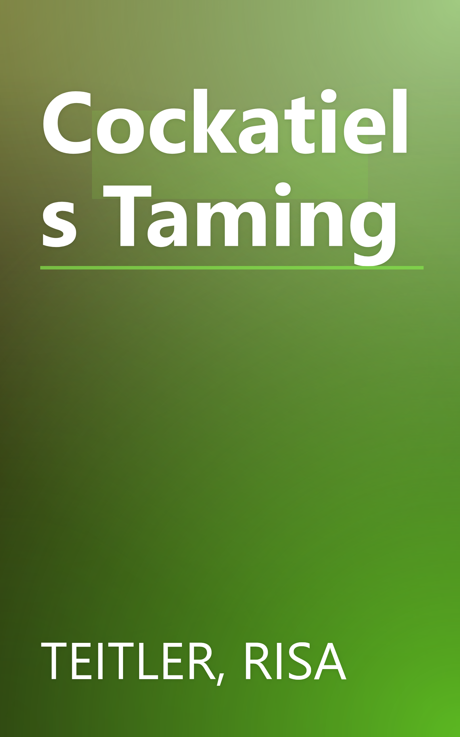 Cockatiels Taming book cover