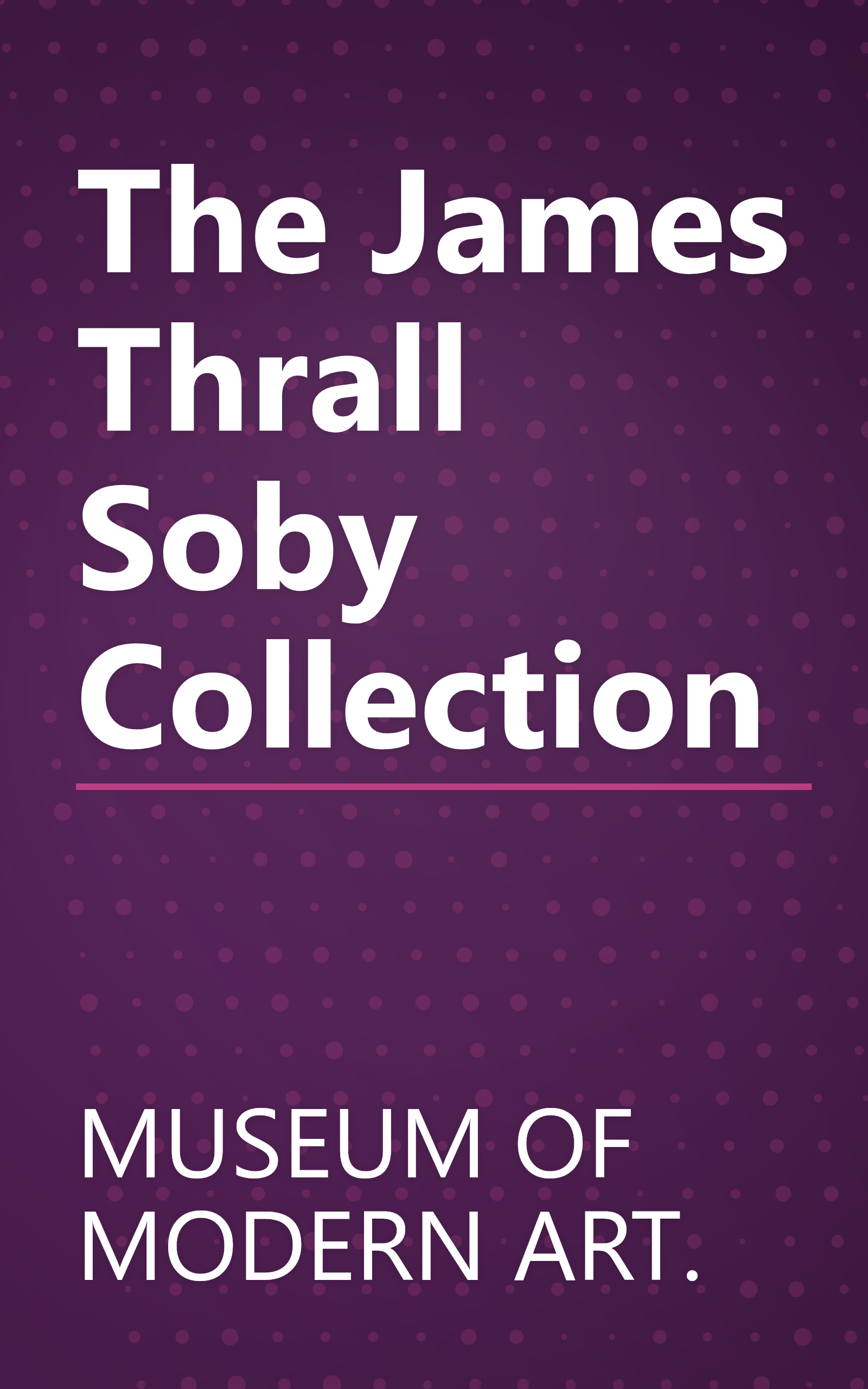 The James Thrall Soby Collection book cover