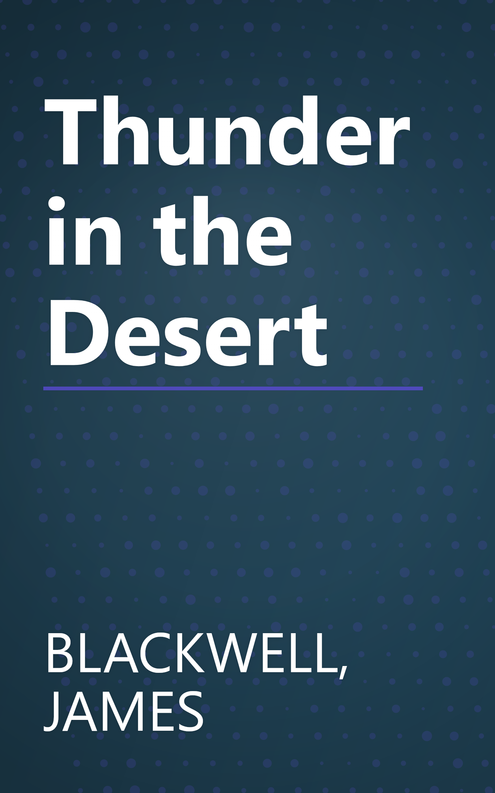 Thunder in the Desert book cover