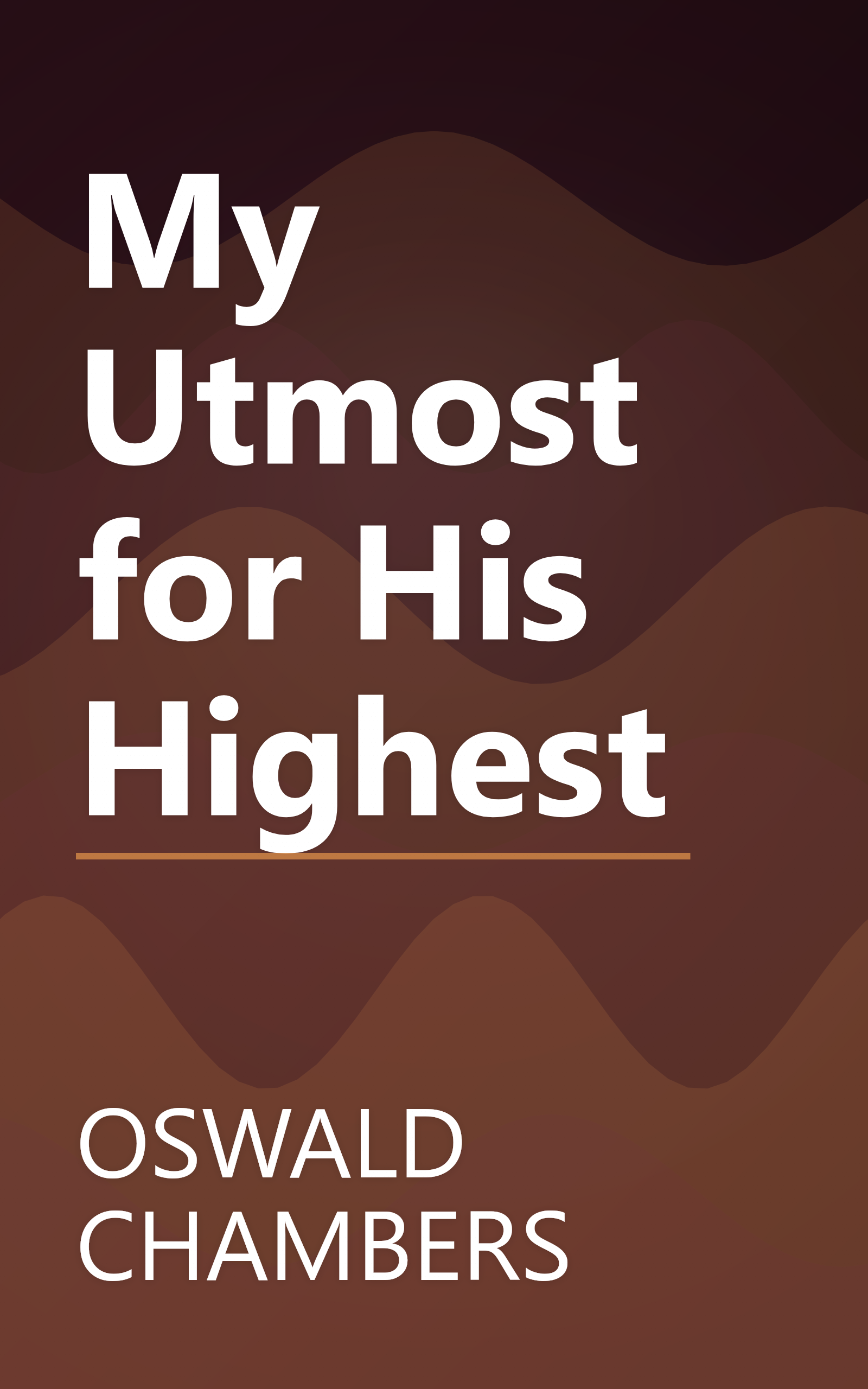 My Utmost for His Highest book cover