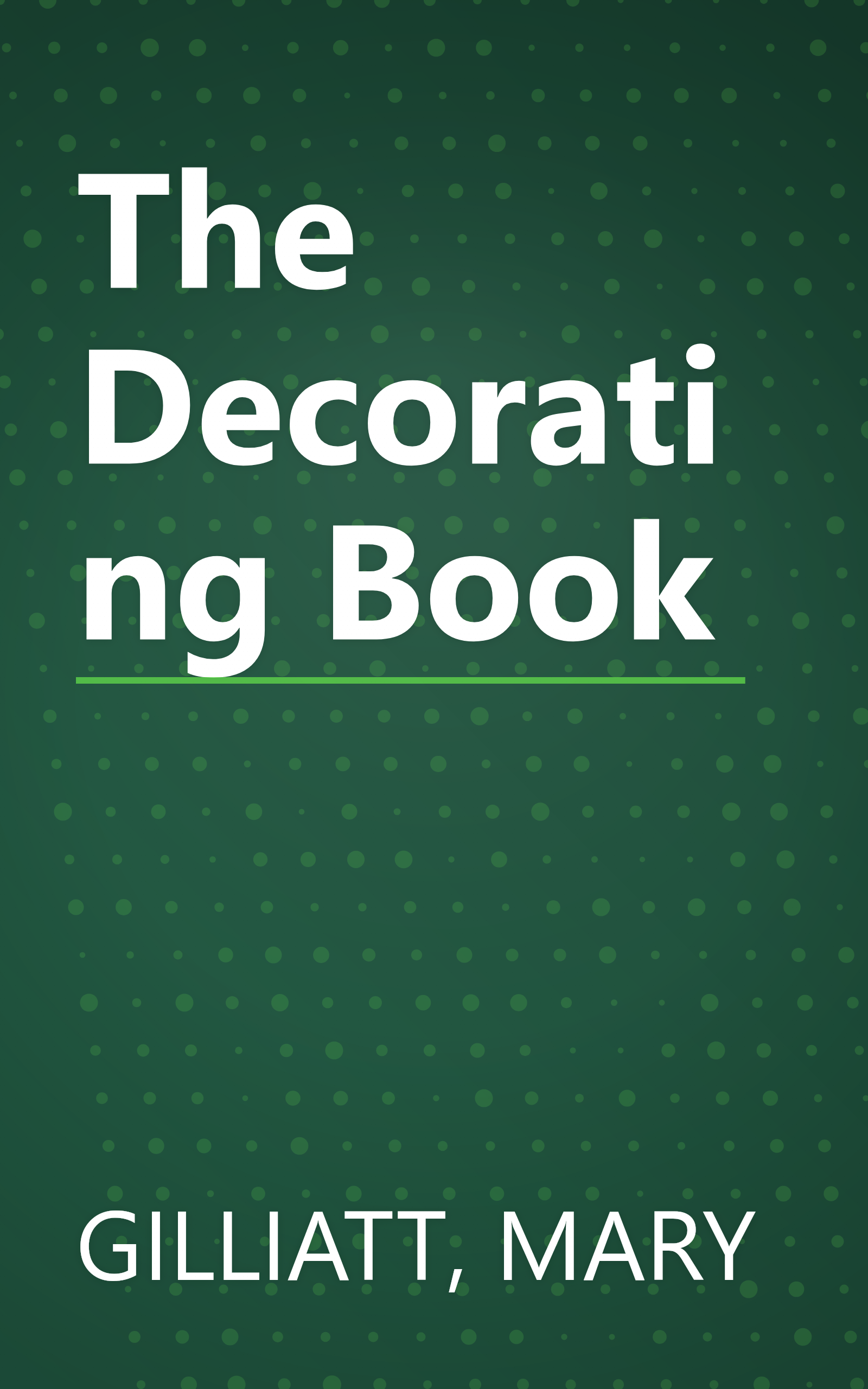 The Decorating Book book cover