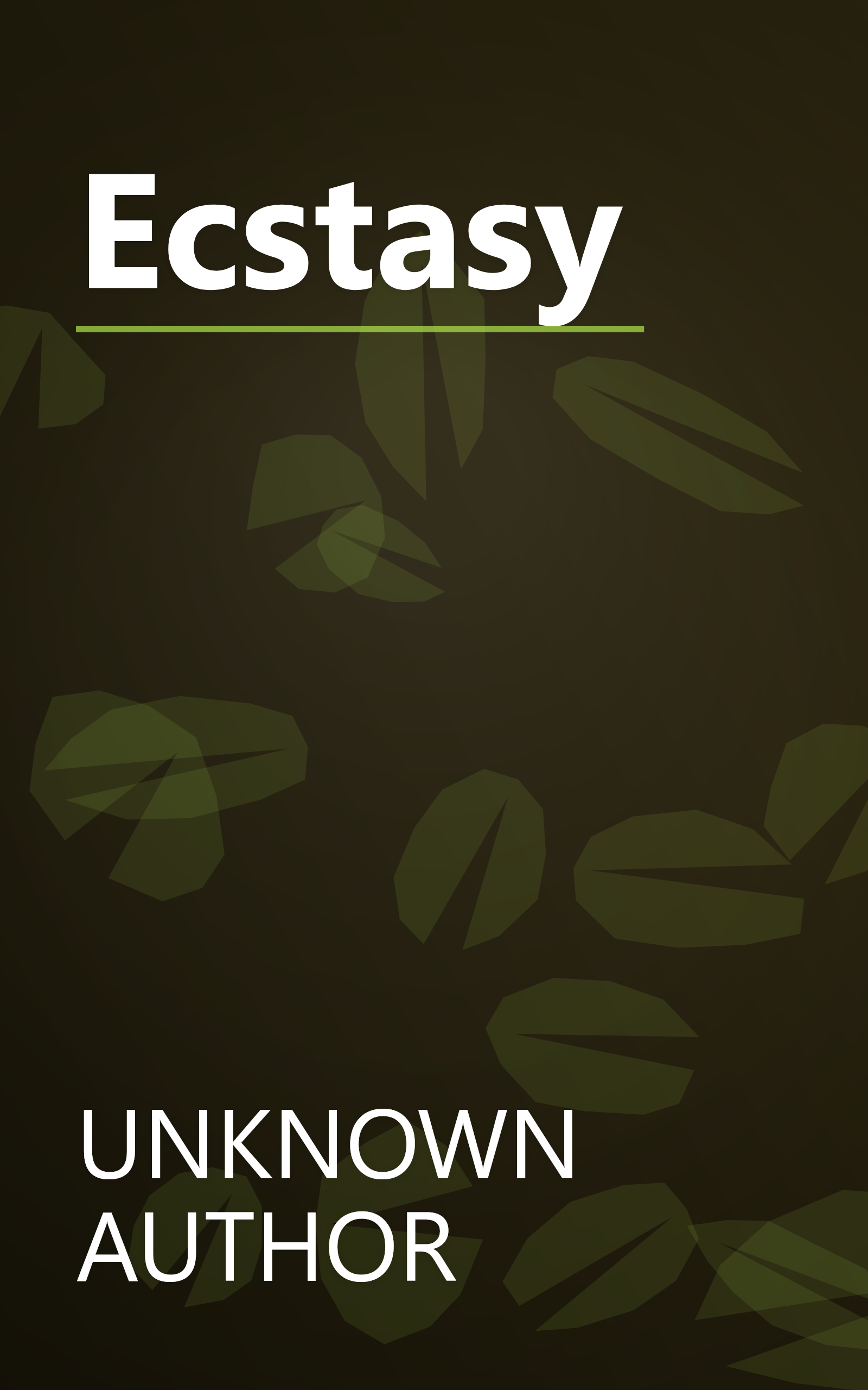 Ecstasy book cover