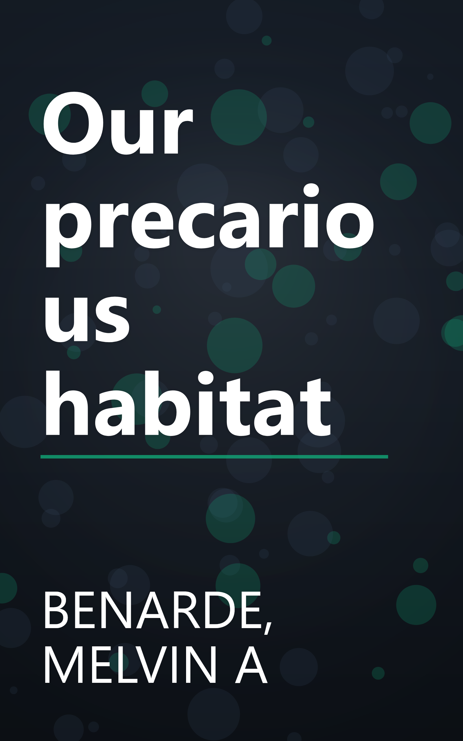Our precarious habitat book cover