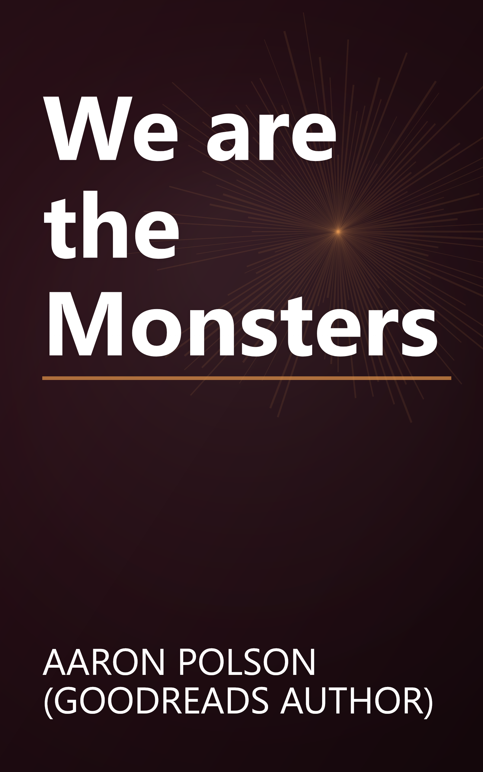 We are the Monsters book cover