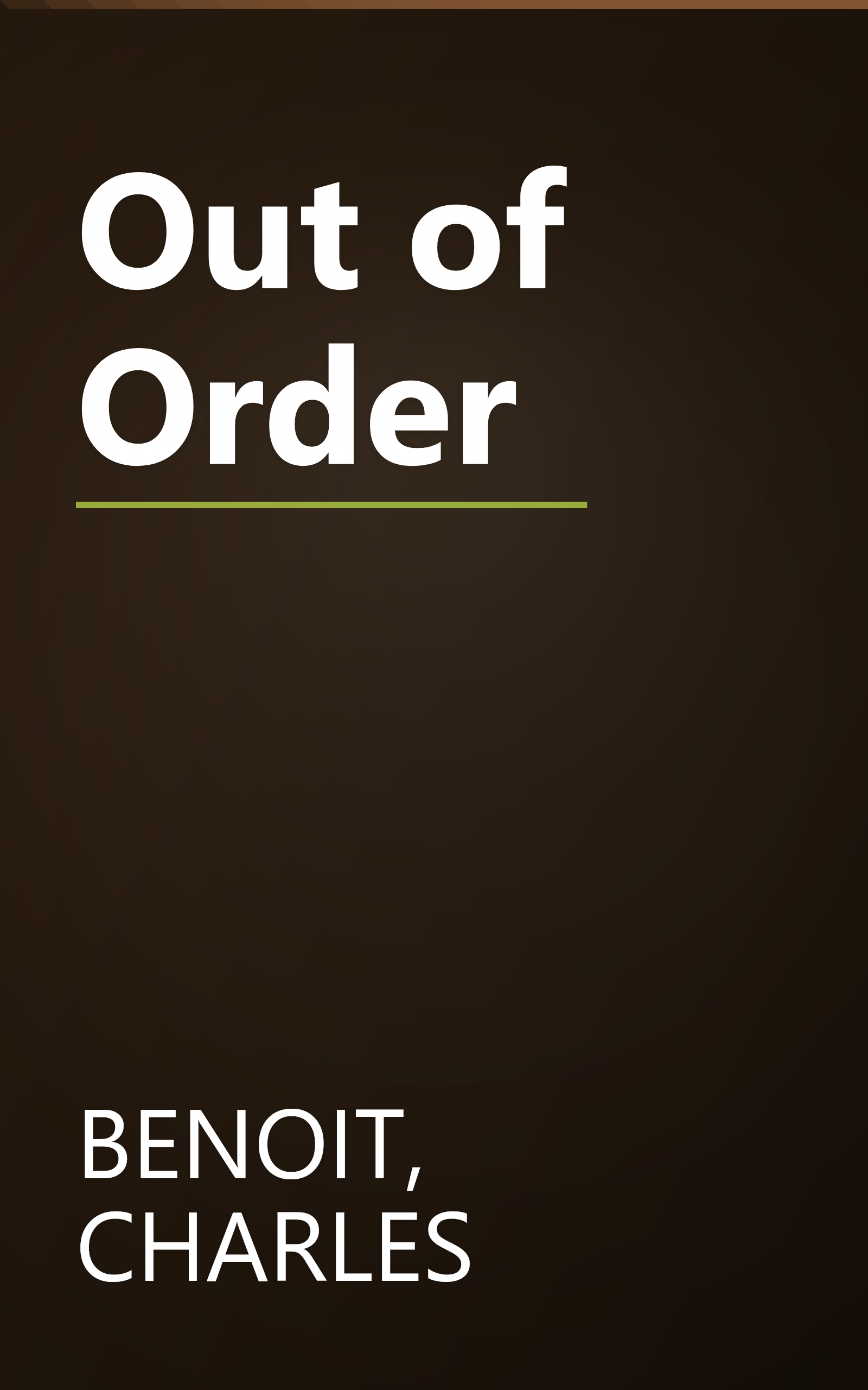 Out of Order book cover