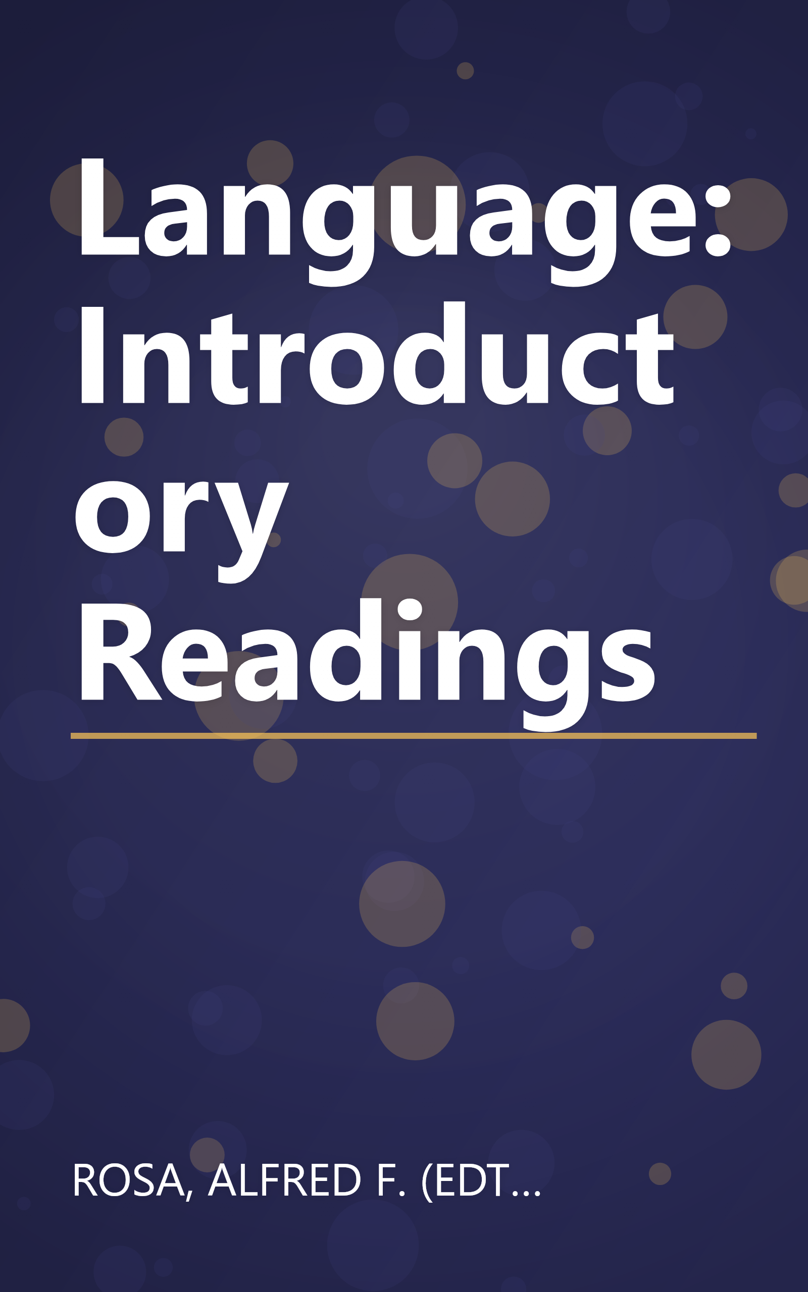 Language: Introductory Readings book cover