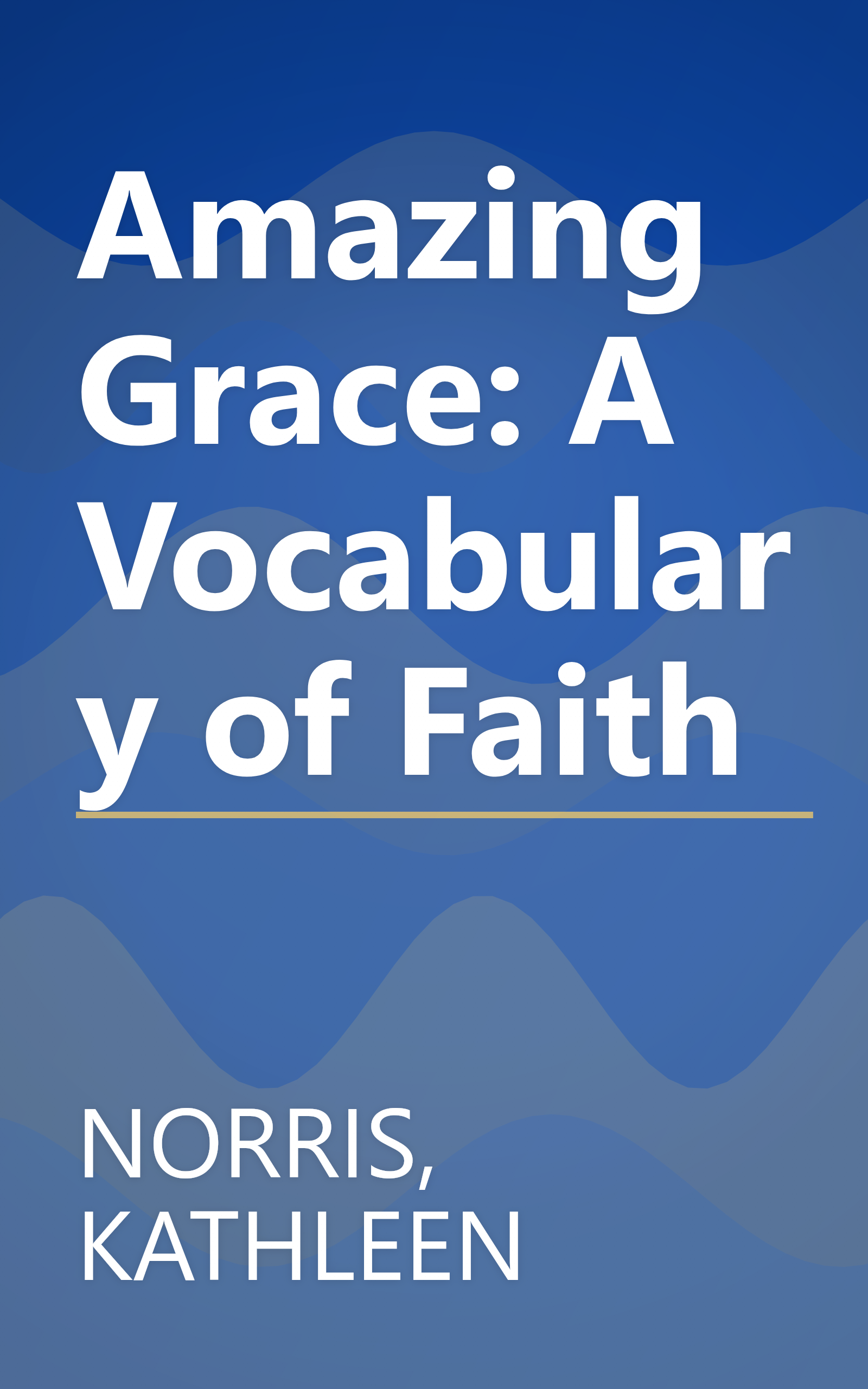 Amazing Grace: A Vocabulary of Faith book cover