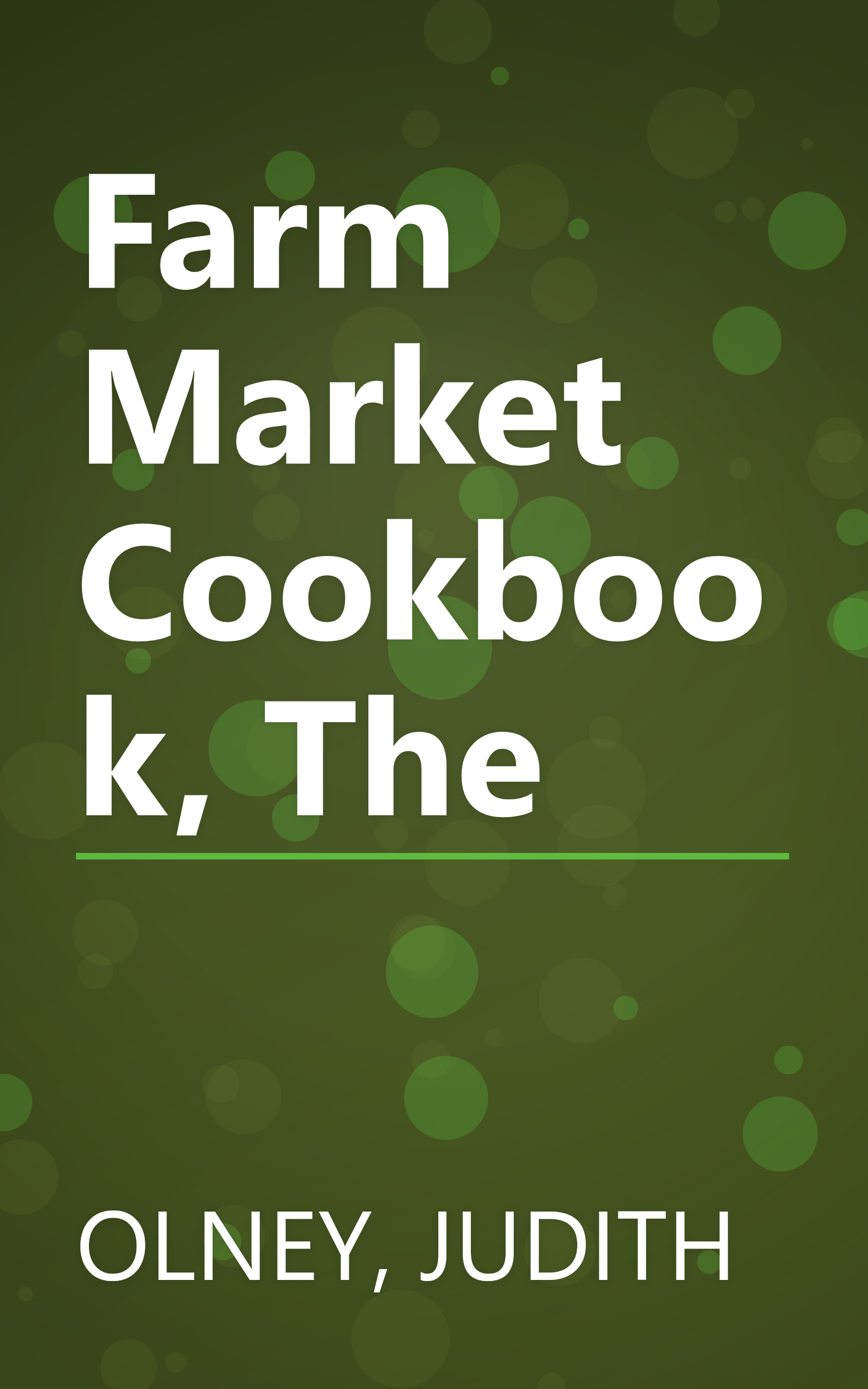 Farm Market Cookbook, The book cover