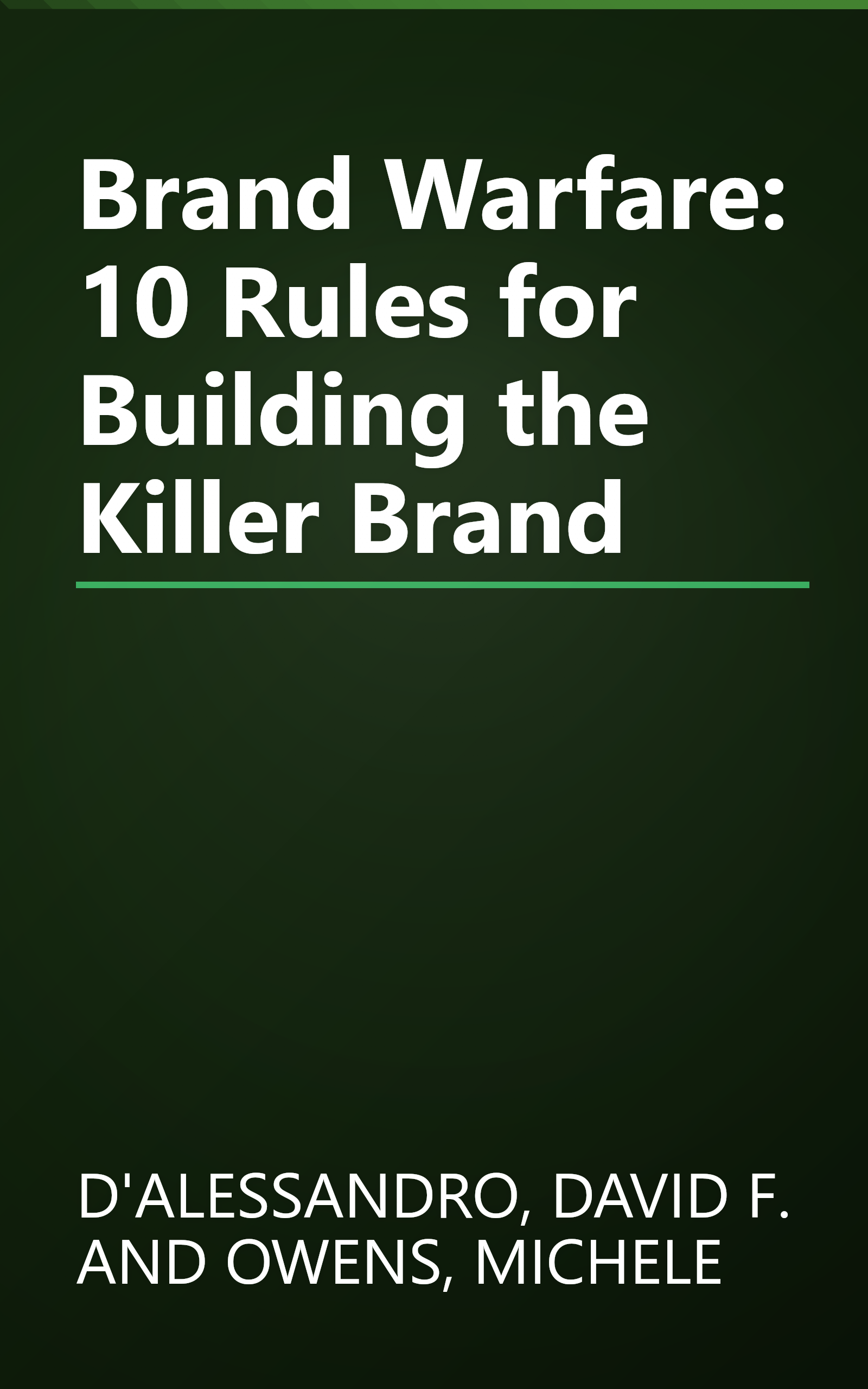 Brand Warfare: 10 Rules for Building the Killer Brand book cover