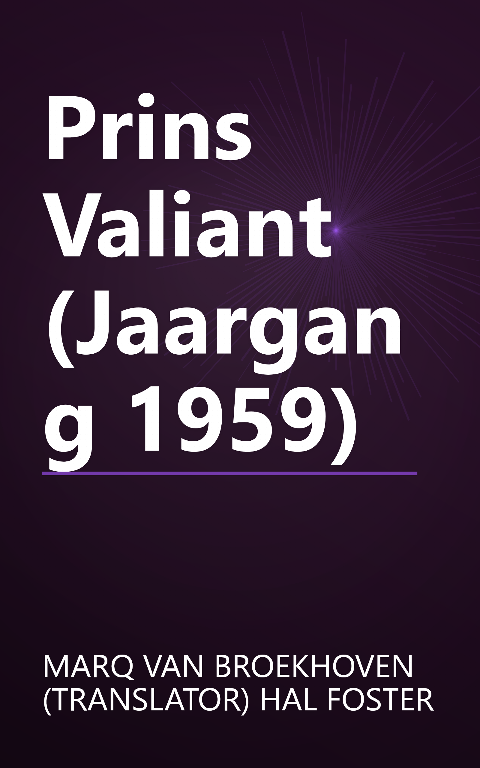 Prins Valiant (Jaargang 1959) book cover