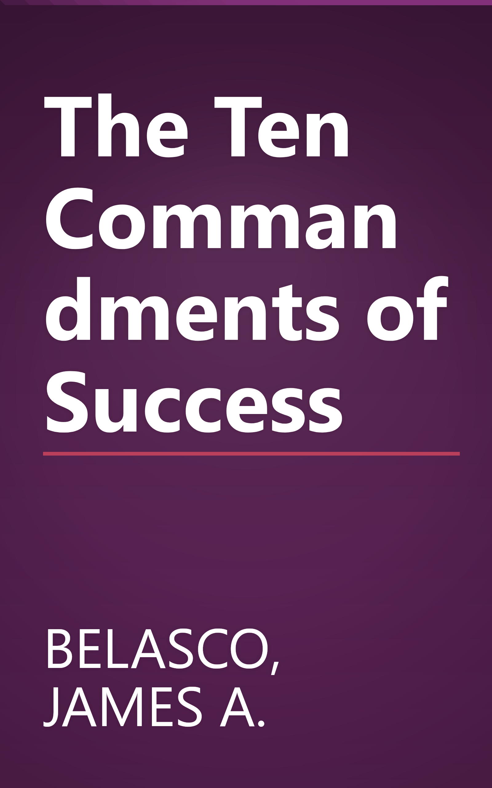 The Ten Commandments of Success book cover
