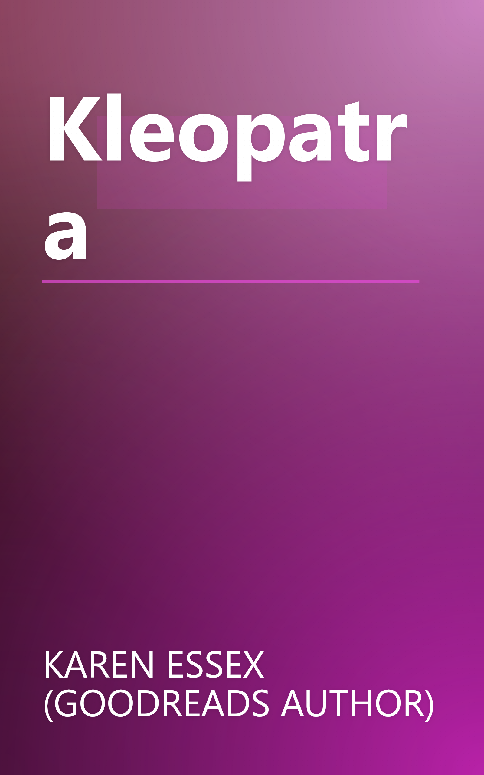 Kleopatra book cover