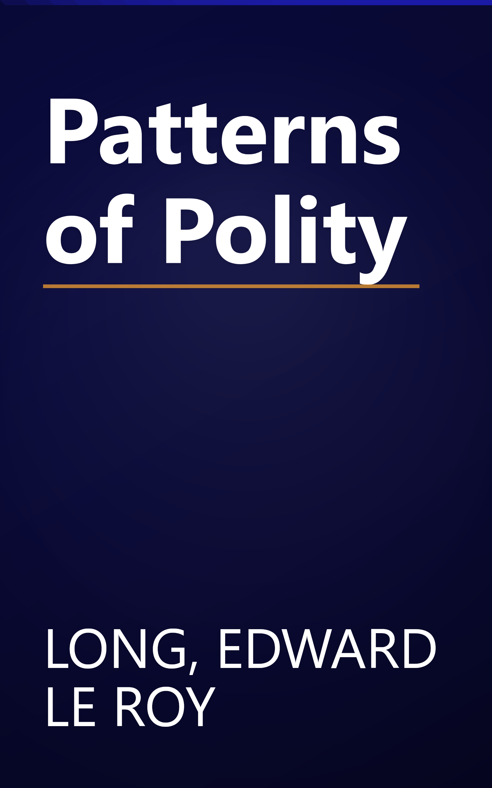 Patterns of Polity book cover