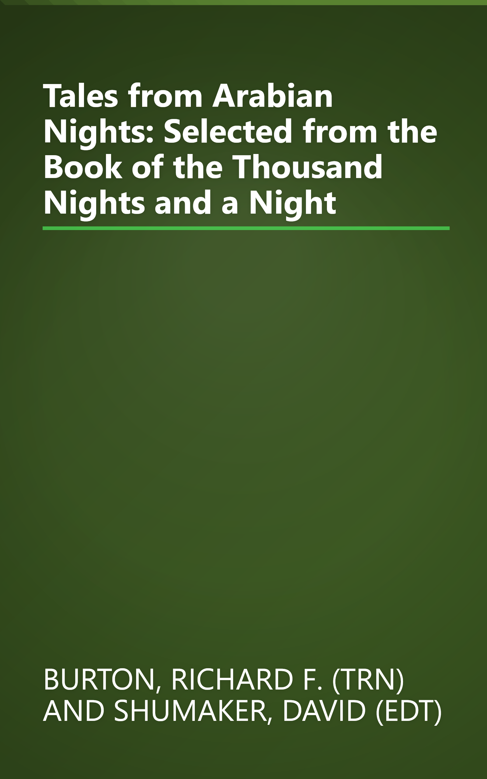 Tales from Arabian Nights: Selected from the Book of the Thousand Nights and a Night book cover