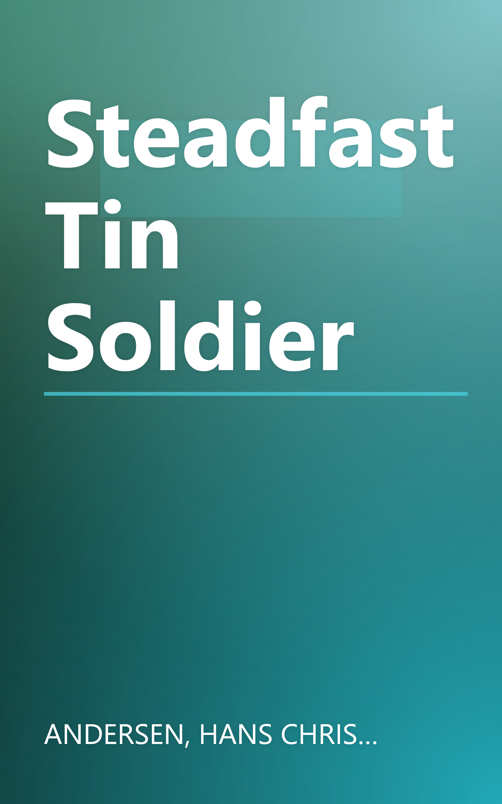 Steadfast Tin Soldier book cover
