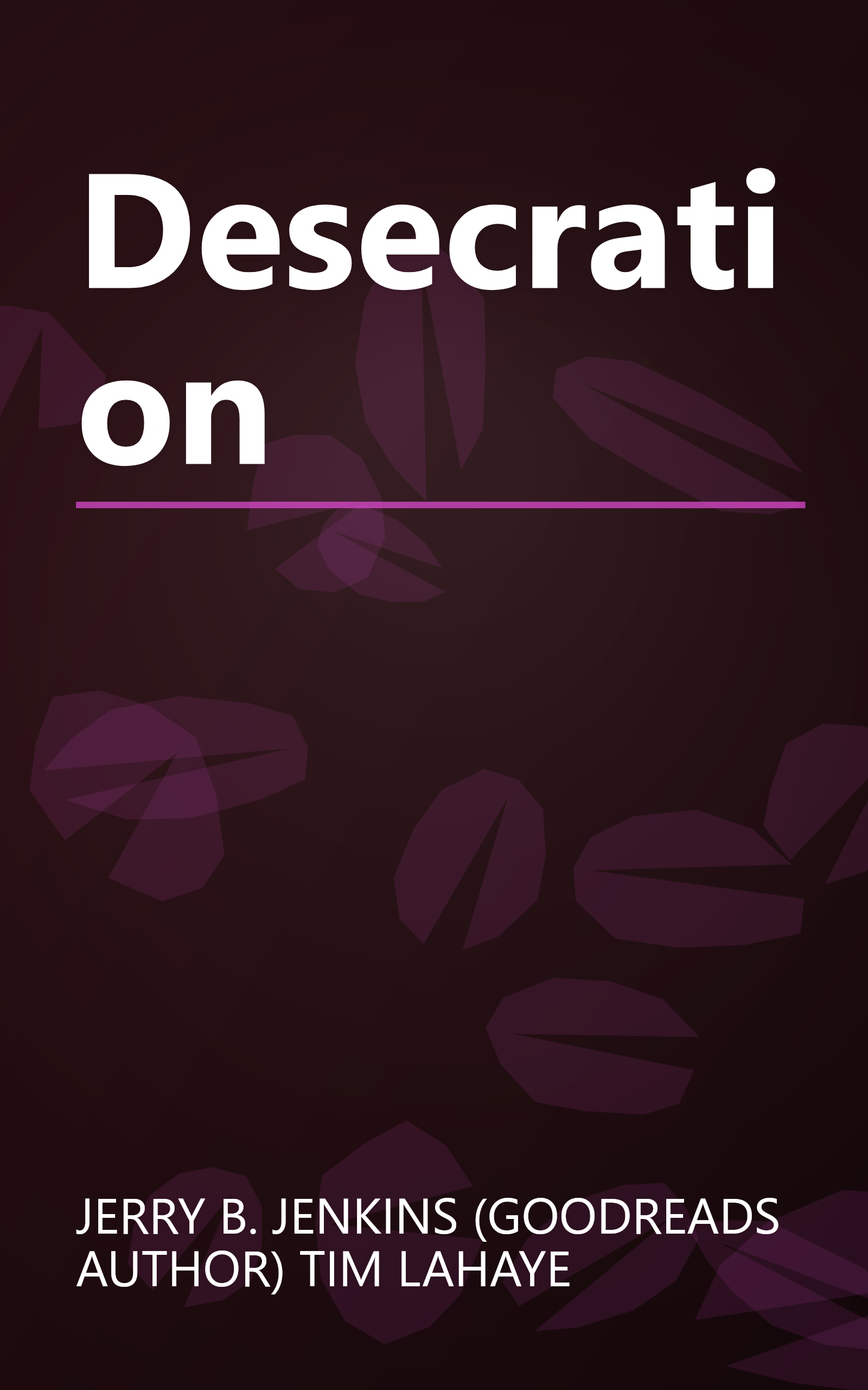 Desecration book cover
