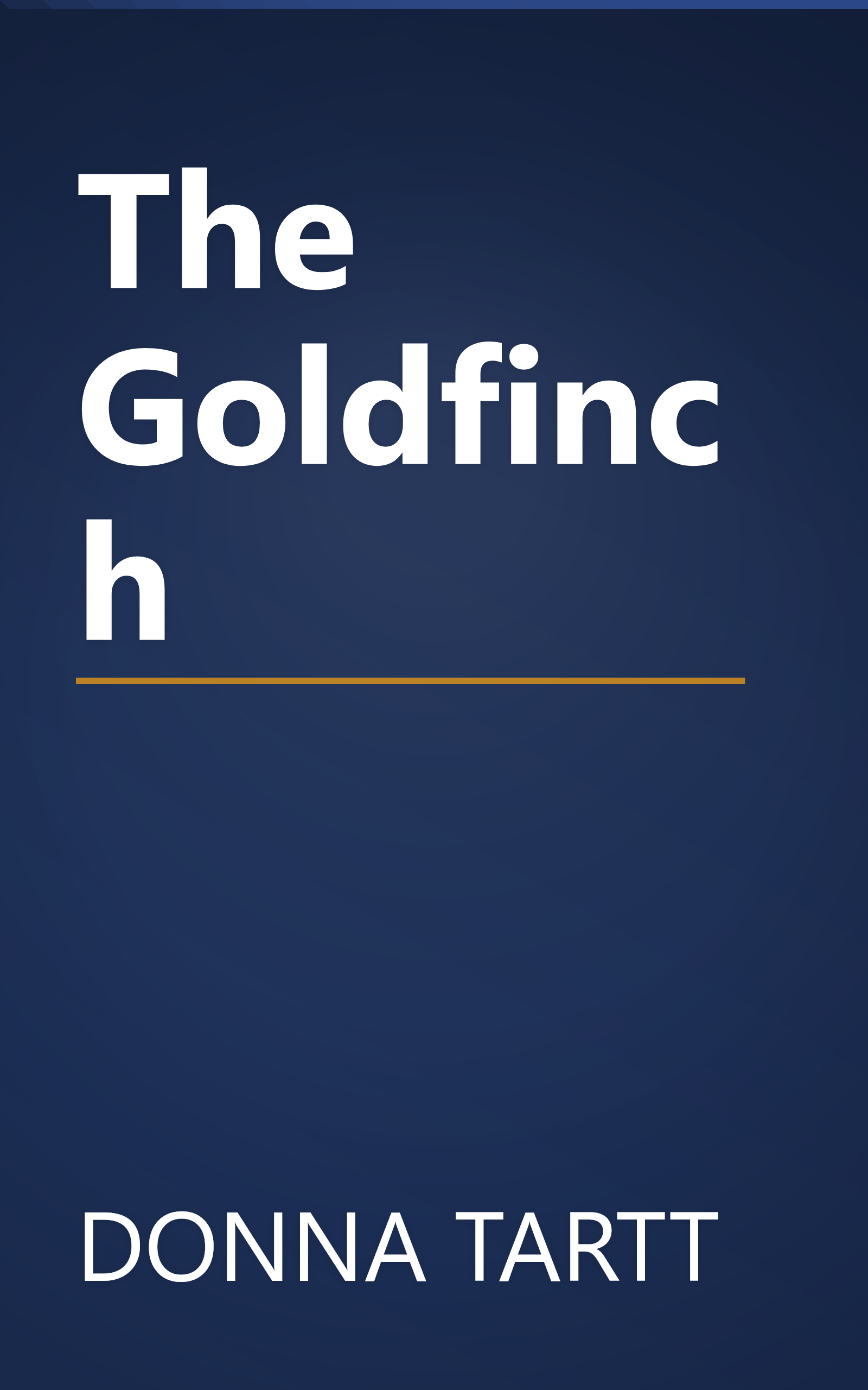 The Goldfinch book cover