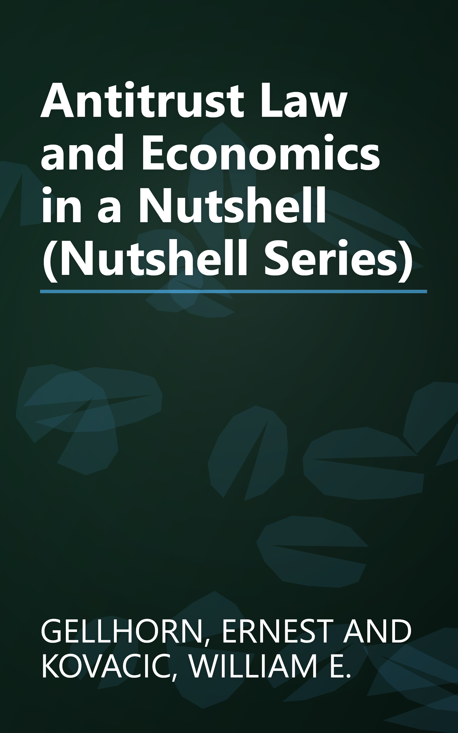 Antitrust Law and Economics in a Nutshell (Nutshell Series) book cover