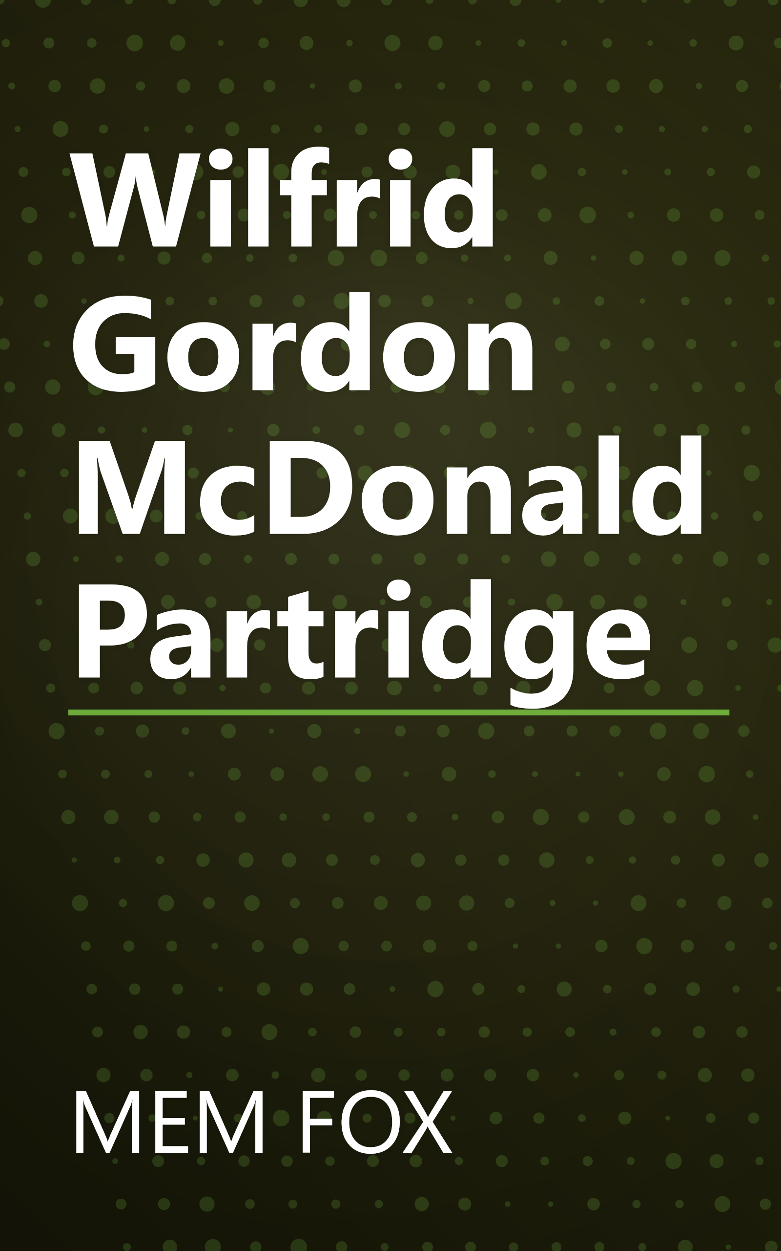 Wilfrid Gordon McDonald Partridge book cover