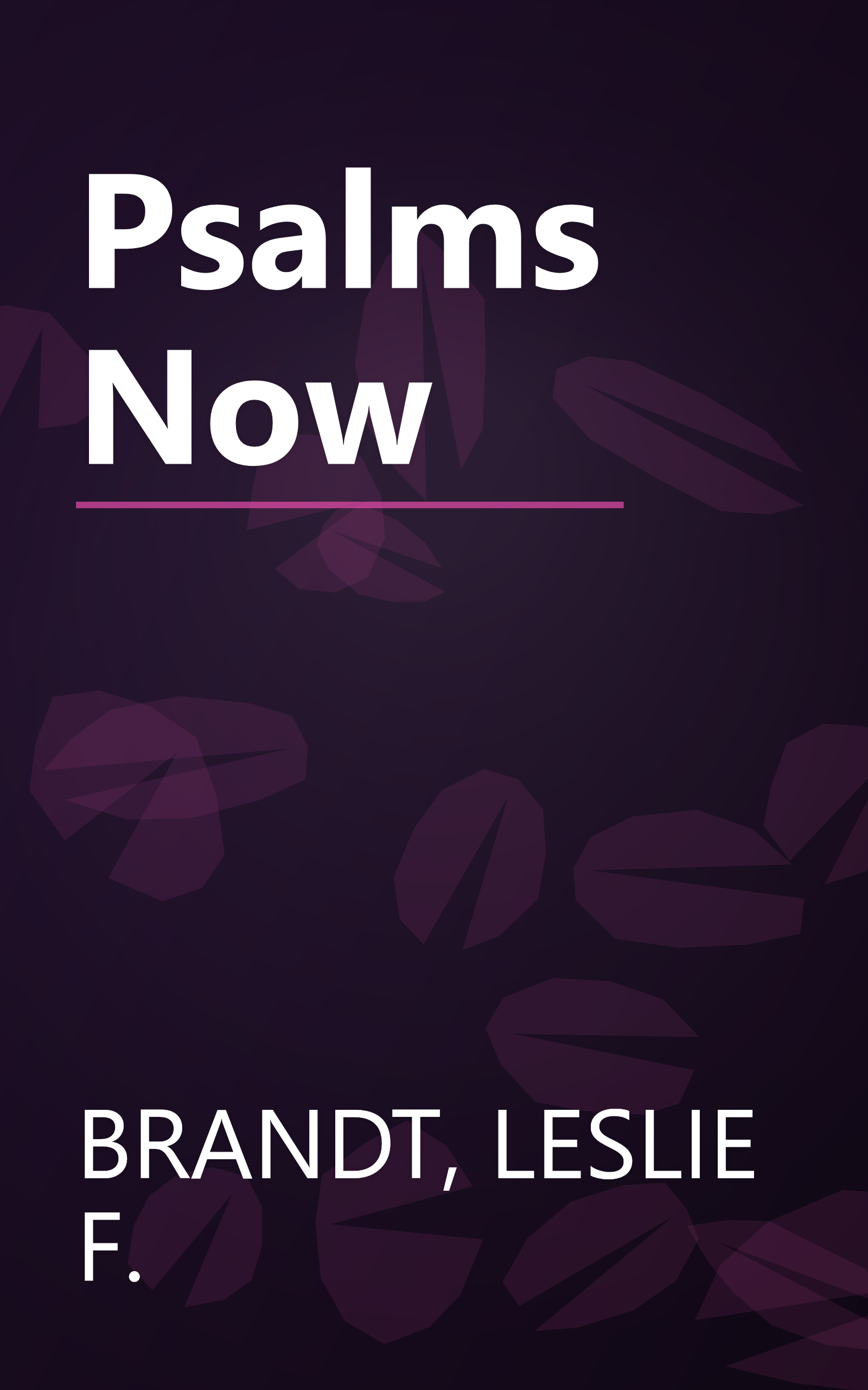 Psalms Now book cover