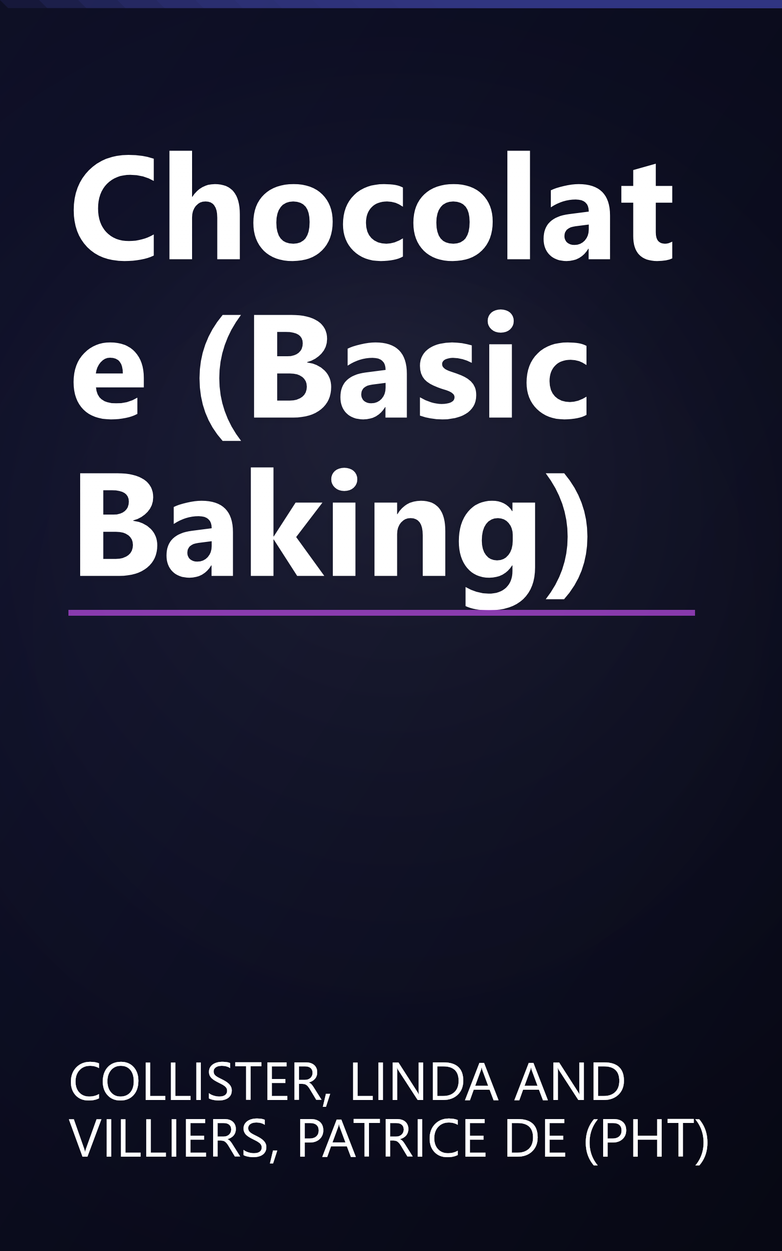 Chocolate (Basic Baking) book cover