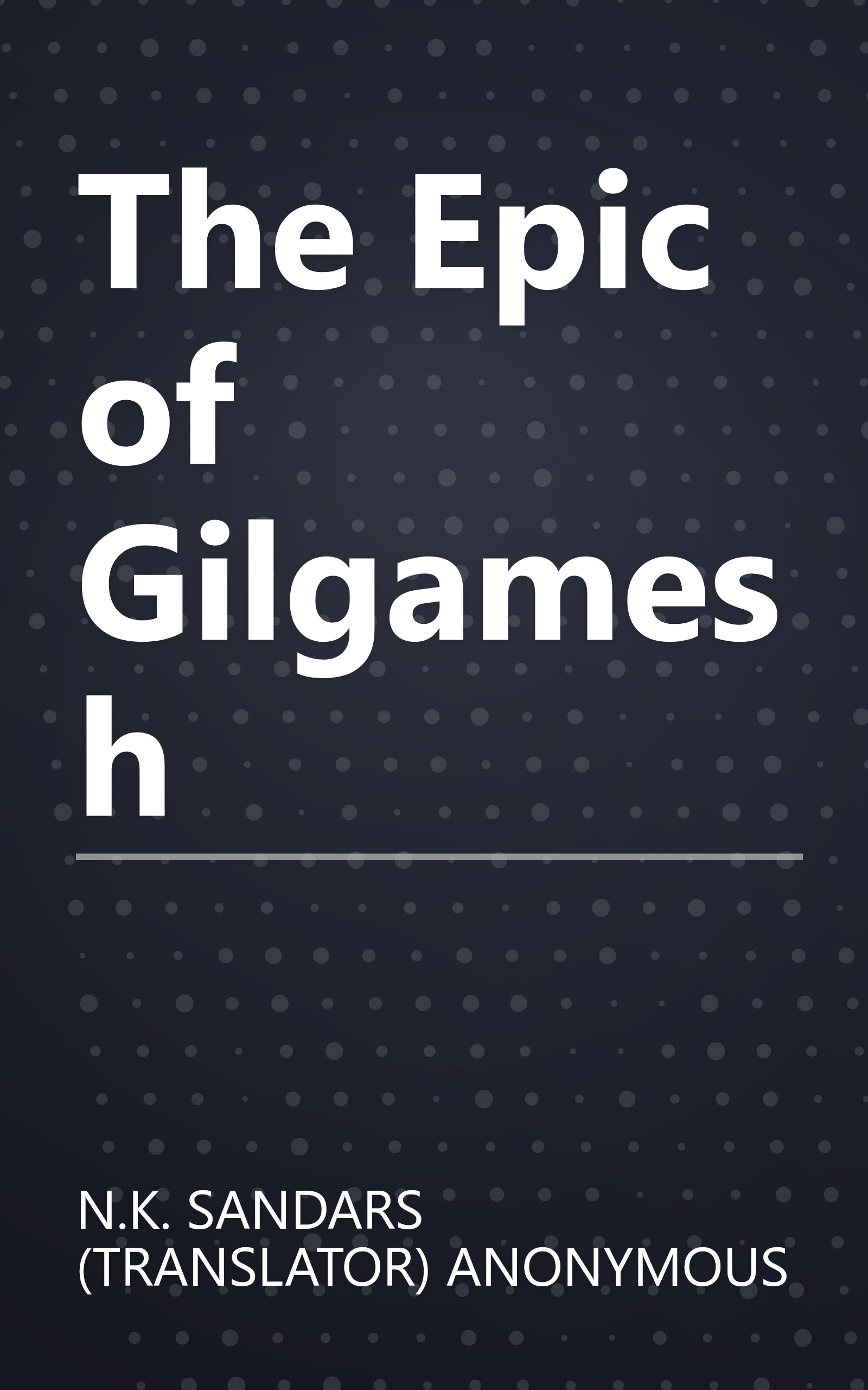 The Epic of Gilgamesh book cover
