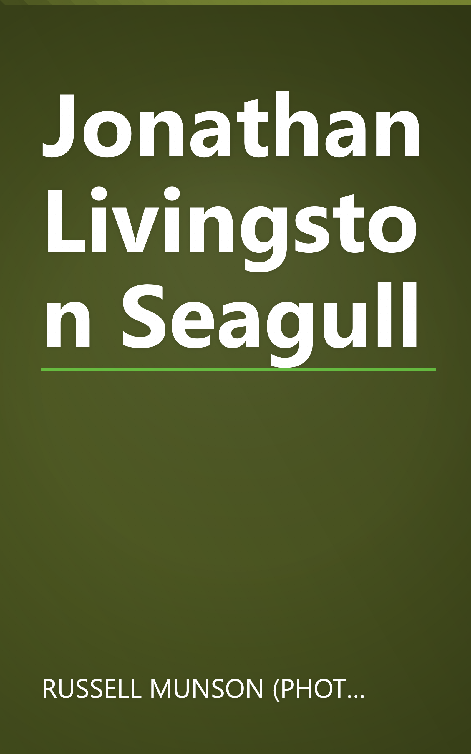 Jonathan Livingston Seagull book cover