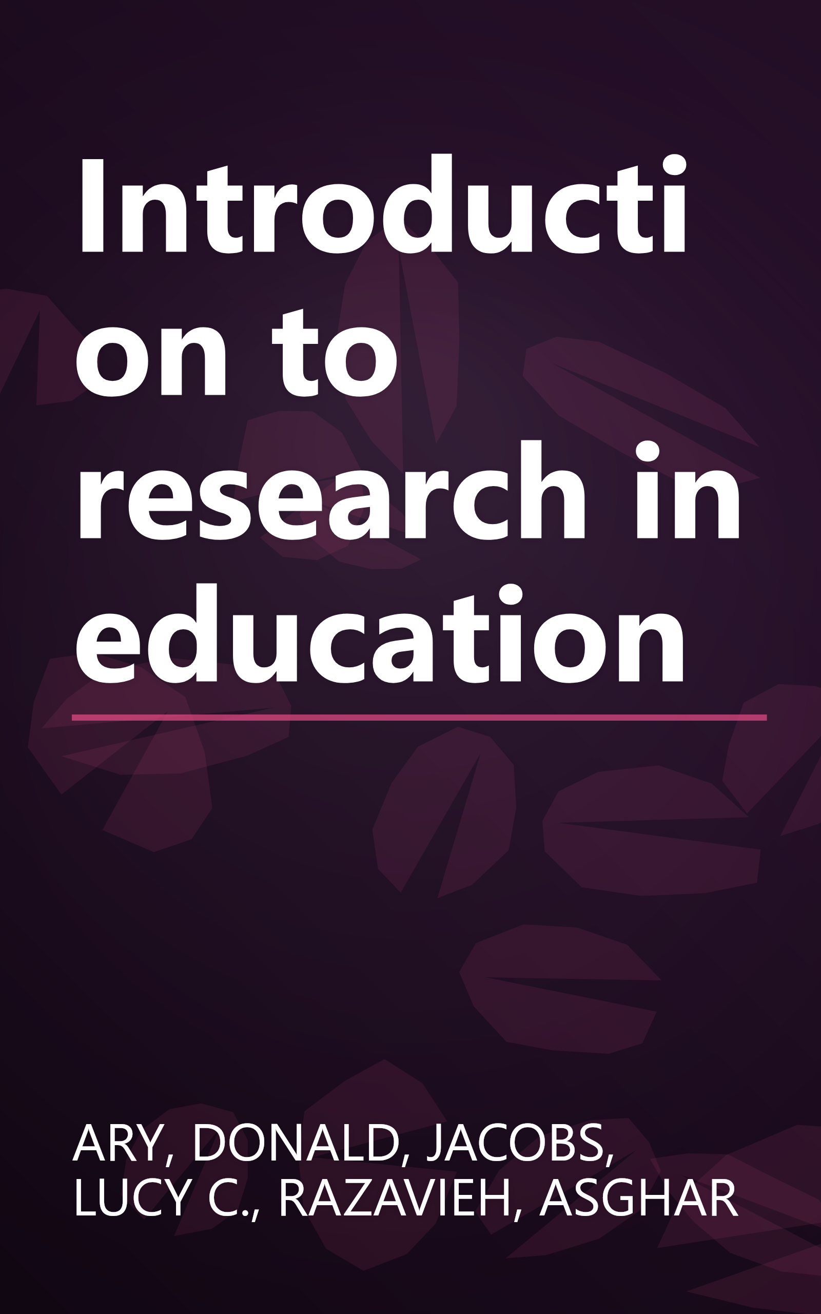 Introduction to research in education book cover