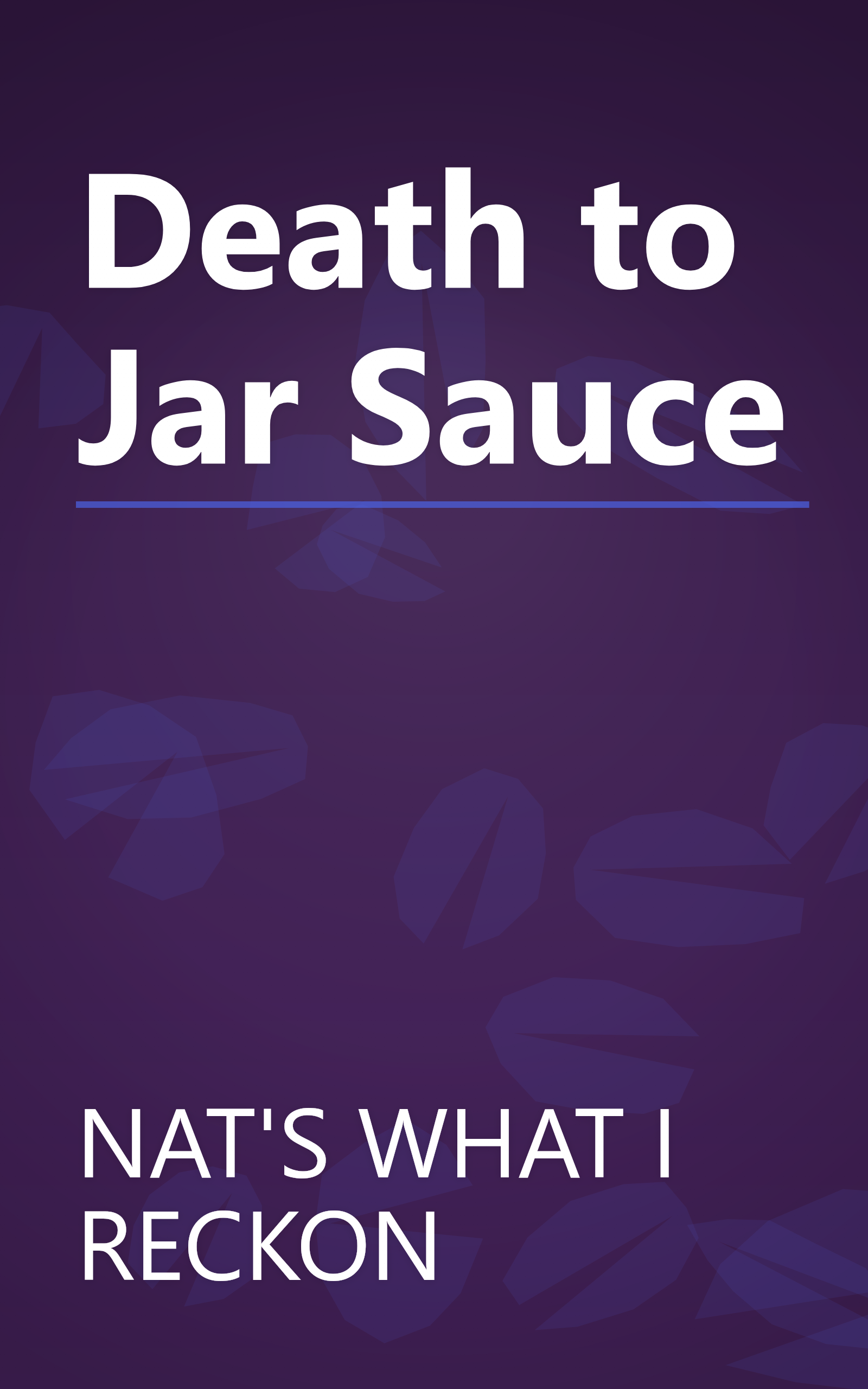Death to Jar Sauce book cover