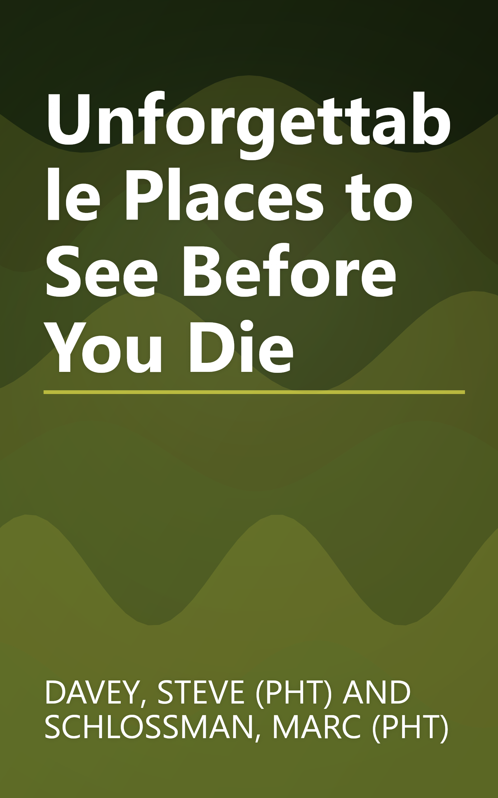 Unforgettable Places to See Before You Die book cover
