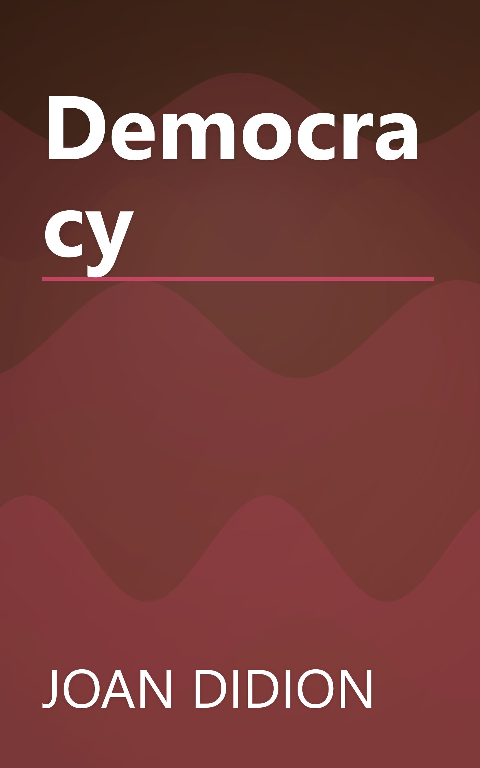 Democracy book cover