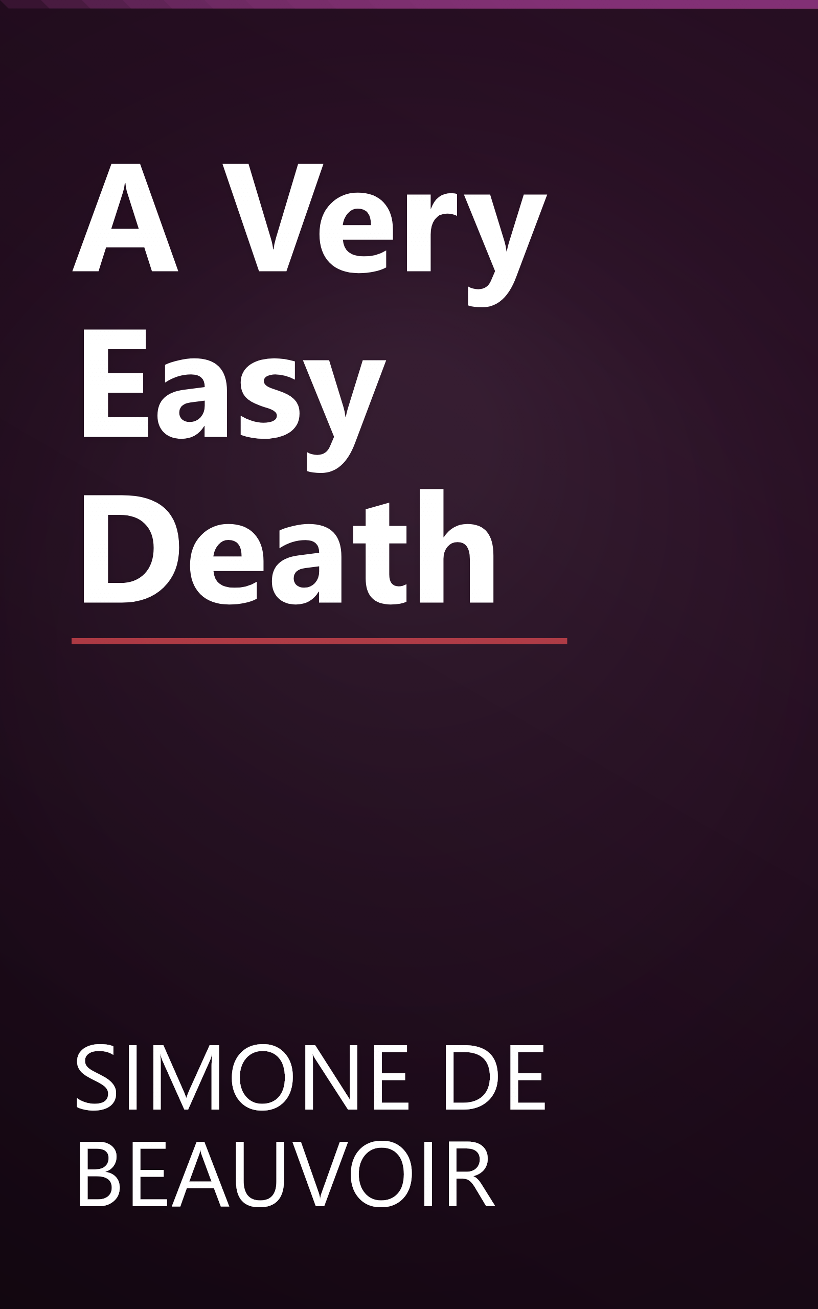 A Very Easy Death book cover
