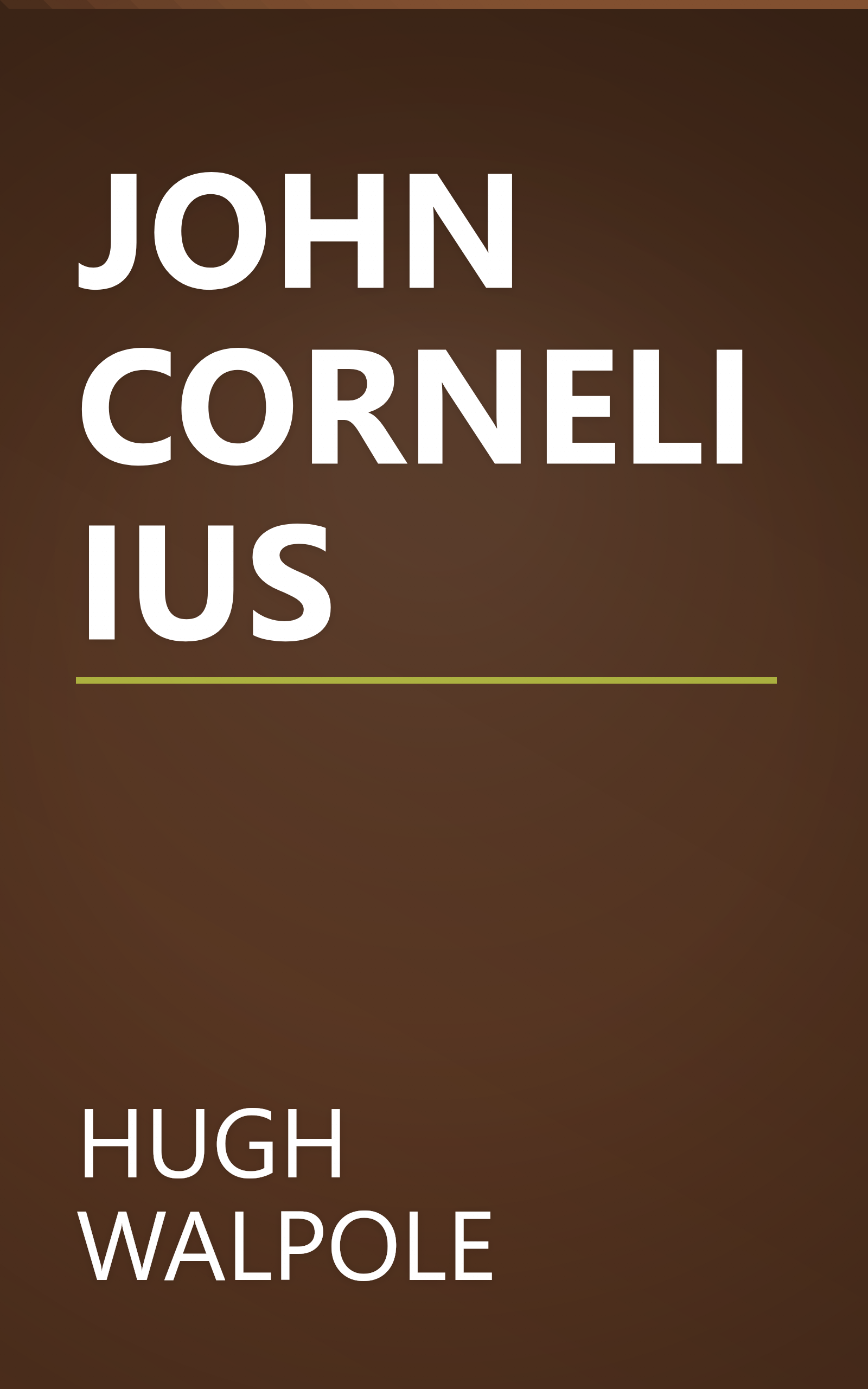 JOHN CORNELIIUS book cover