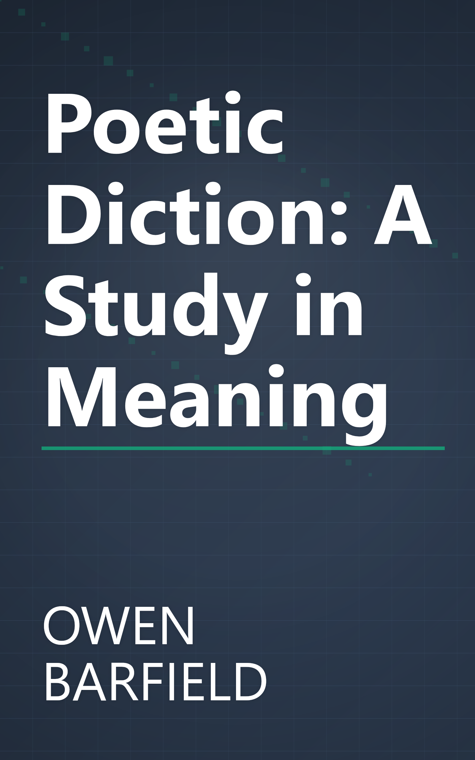 Poetic Diction: A Study in Meaning book cover
