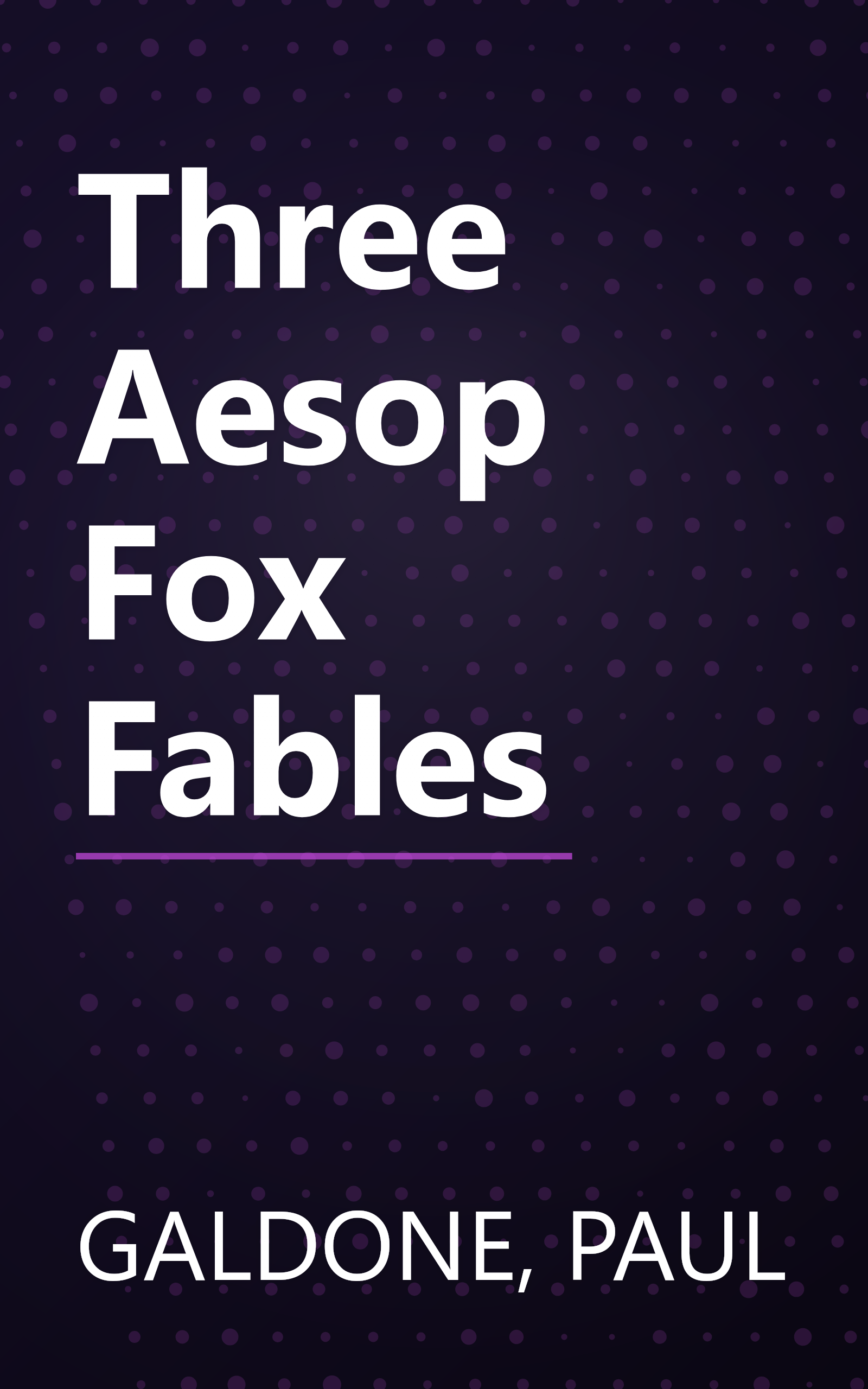 Three Aesop Fox Fables book cover
