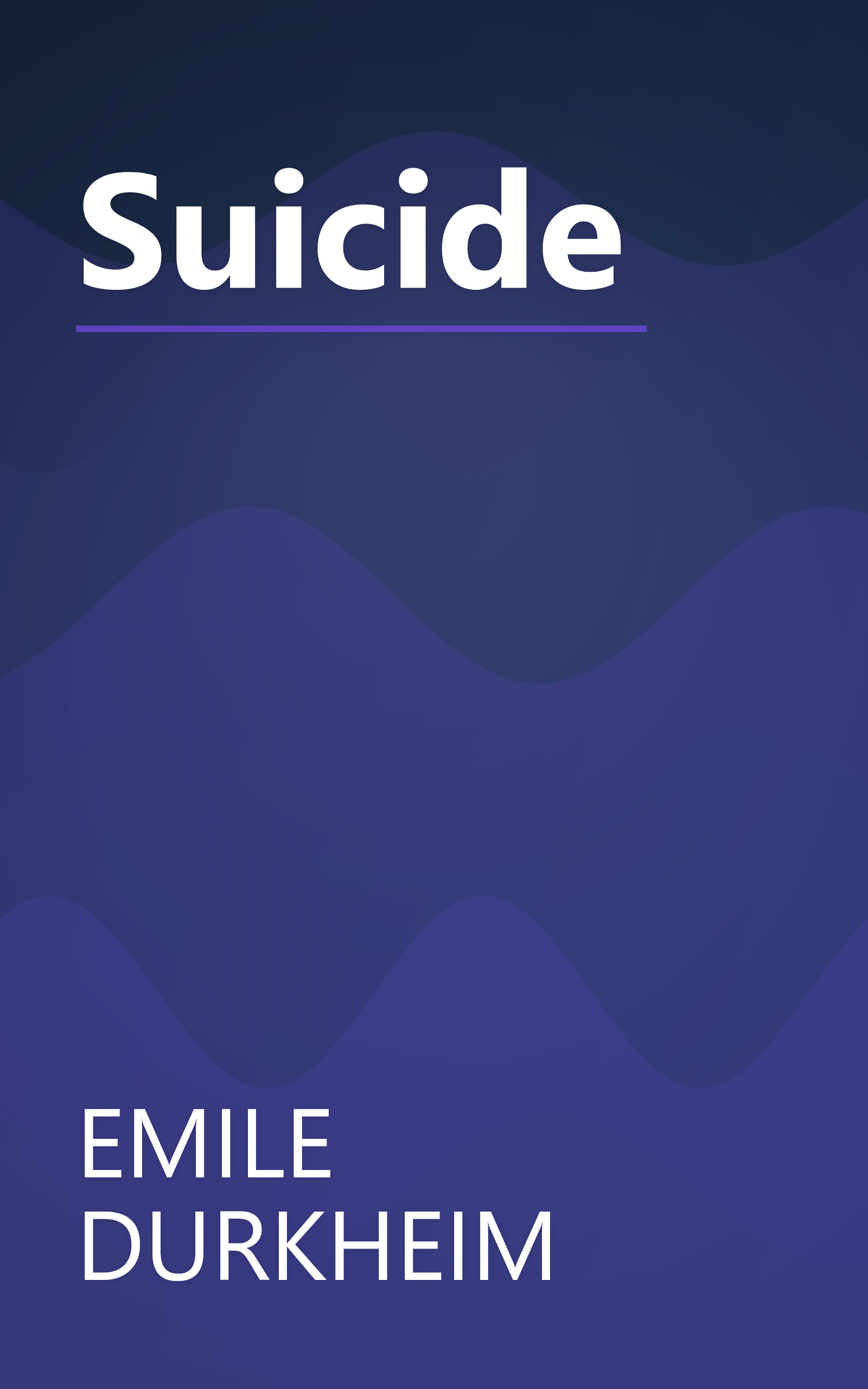 Suicide book cover
