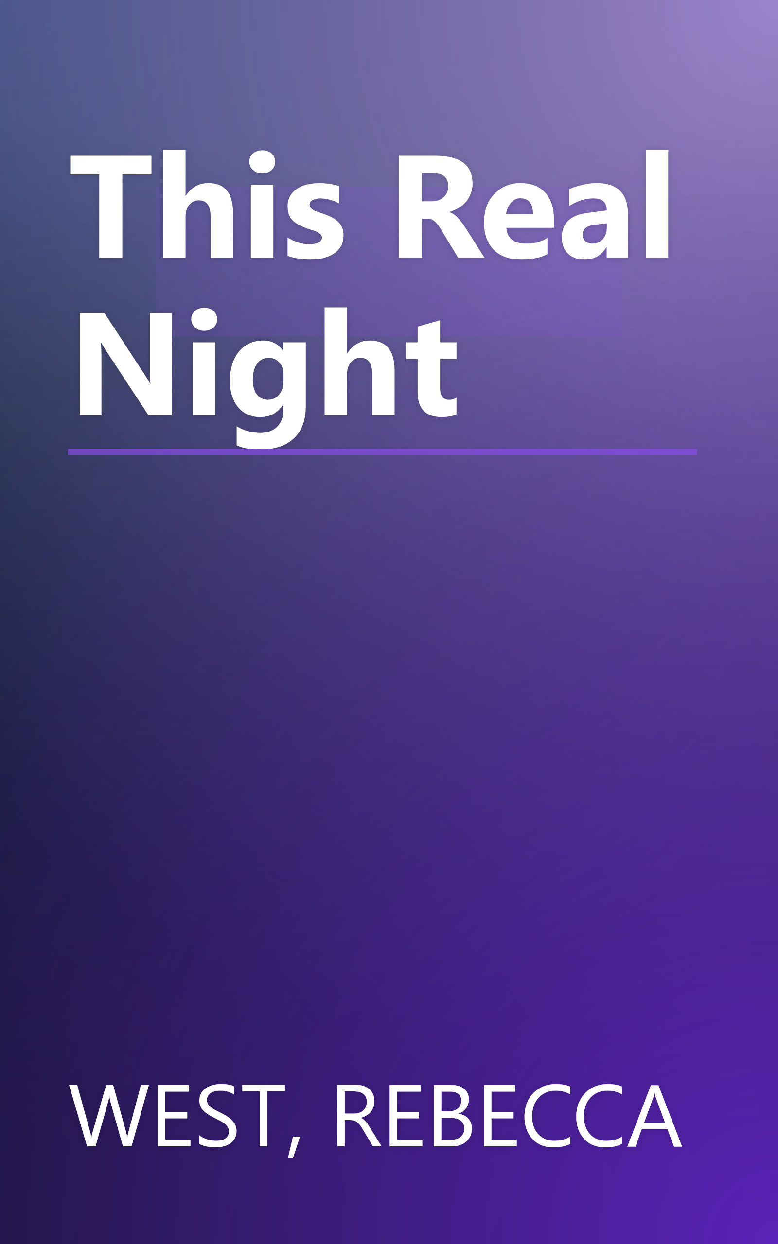 This Real Night book cover