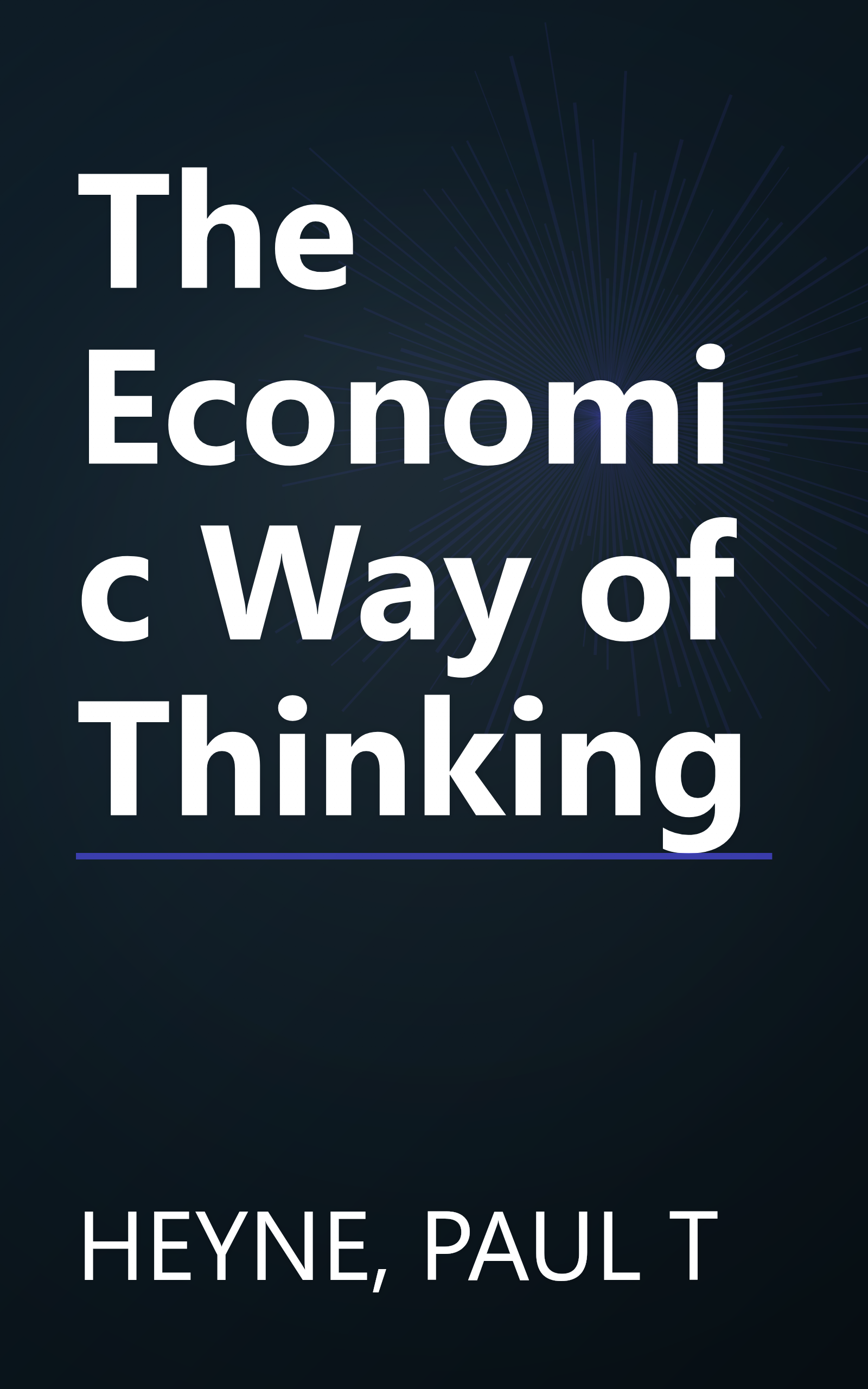 The Economic Way of Thinking book cover