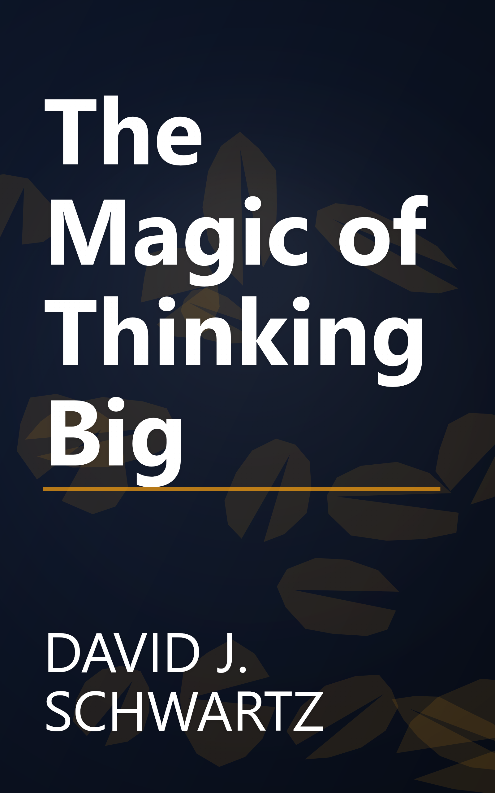 The Magic of Thinking Big book cover