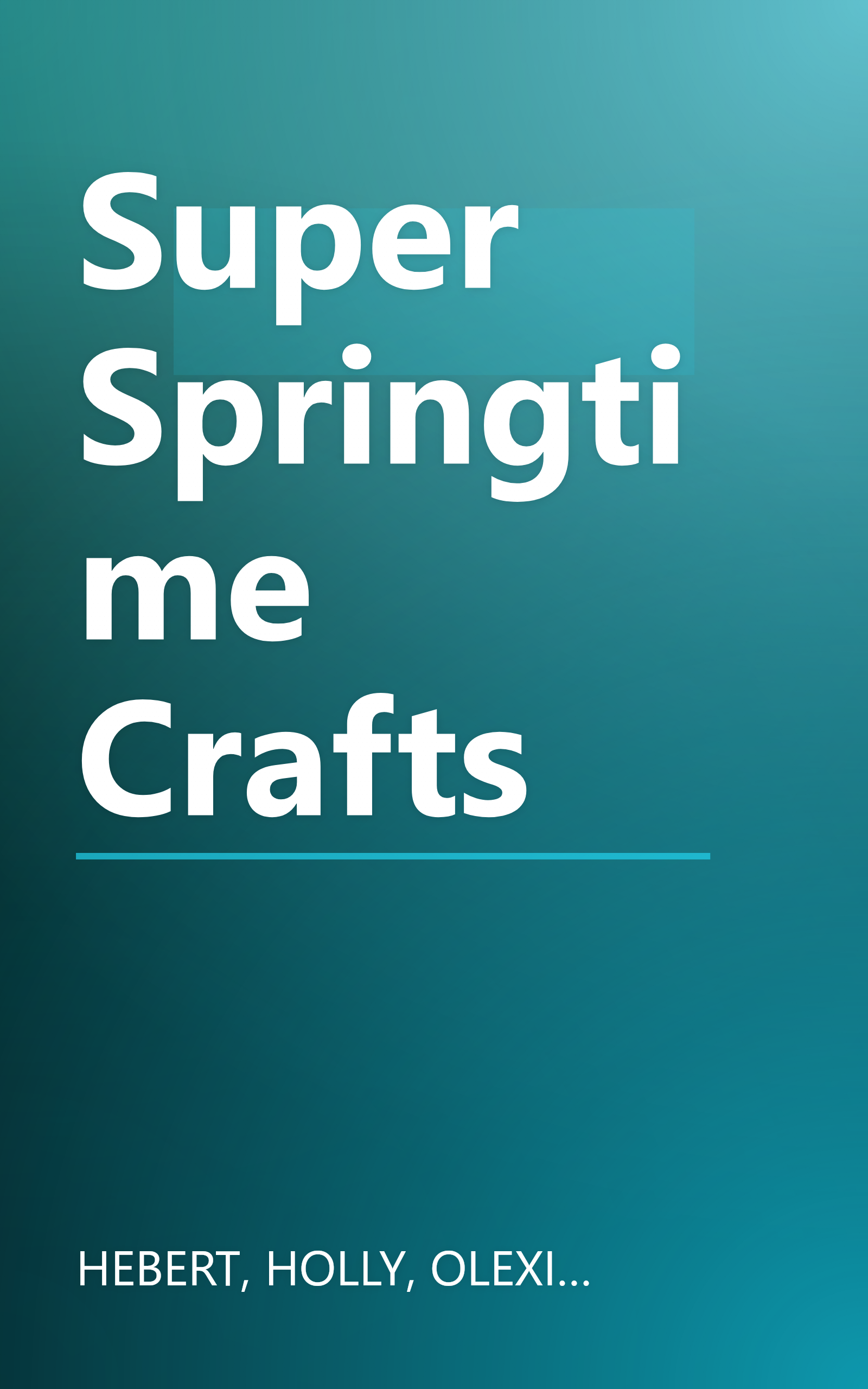 Super Springtime Crafts book cover