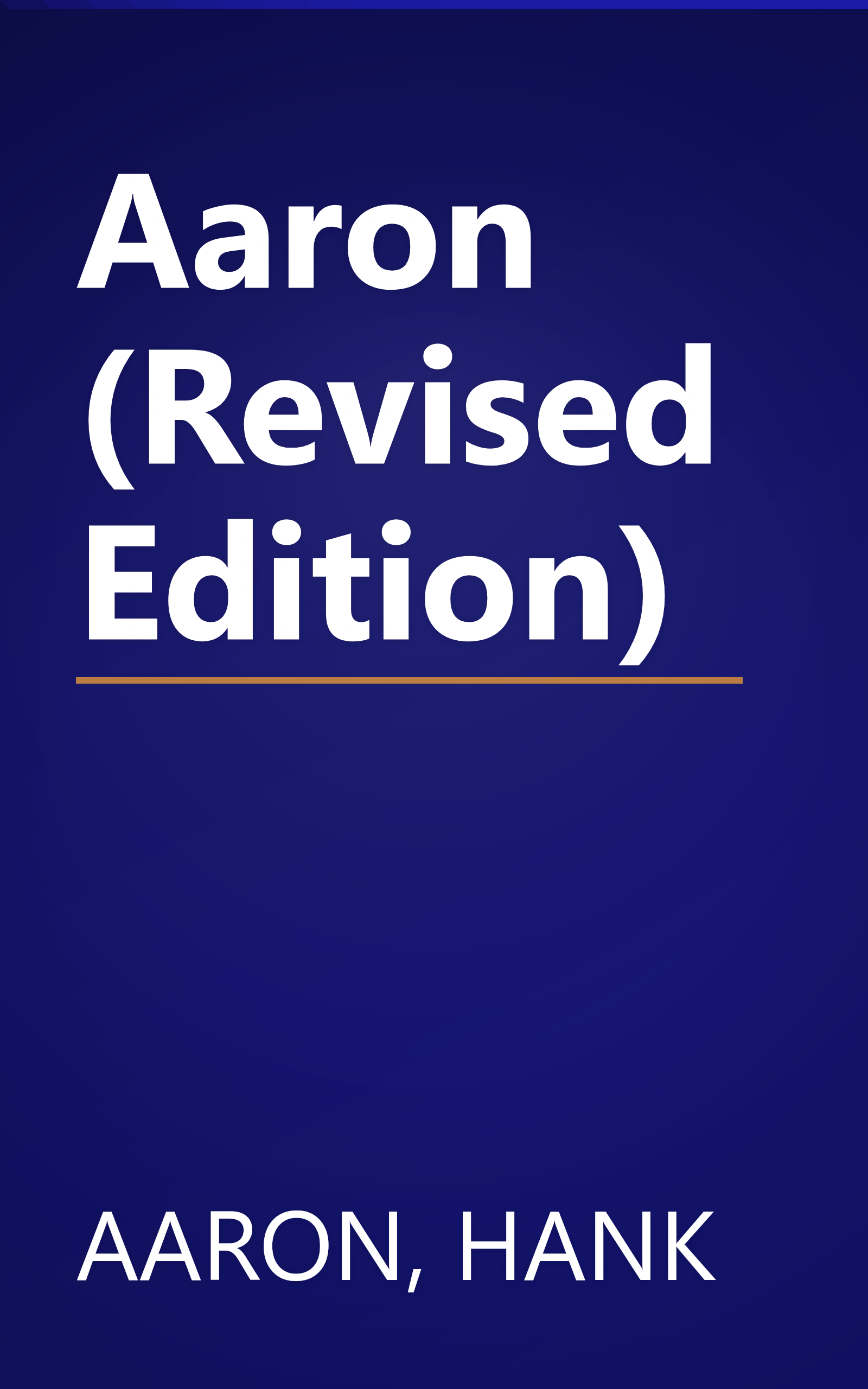 Aaron (Revised Edition) book cover