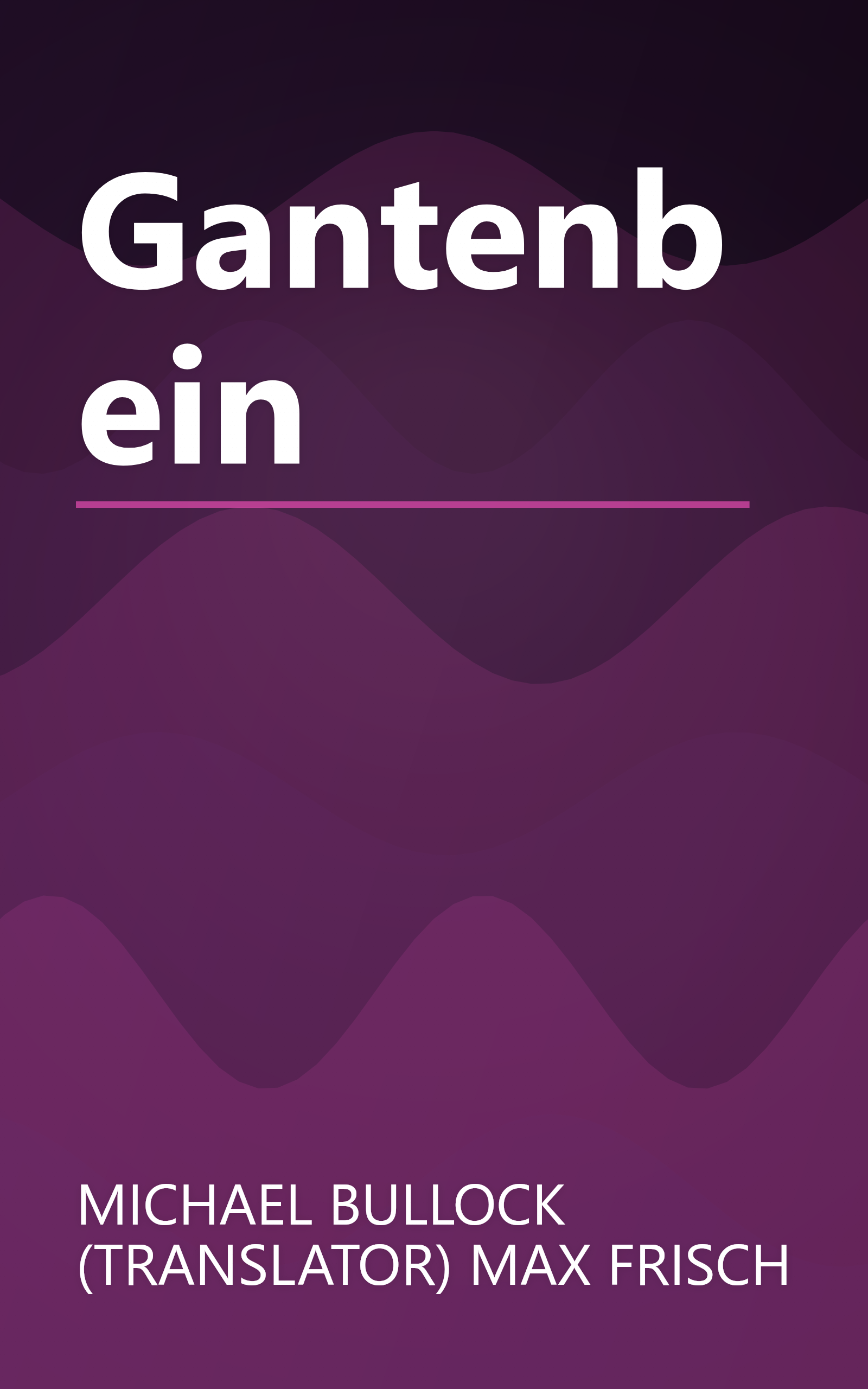Gantenbein book cover
