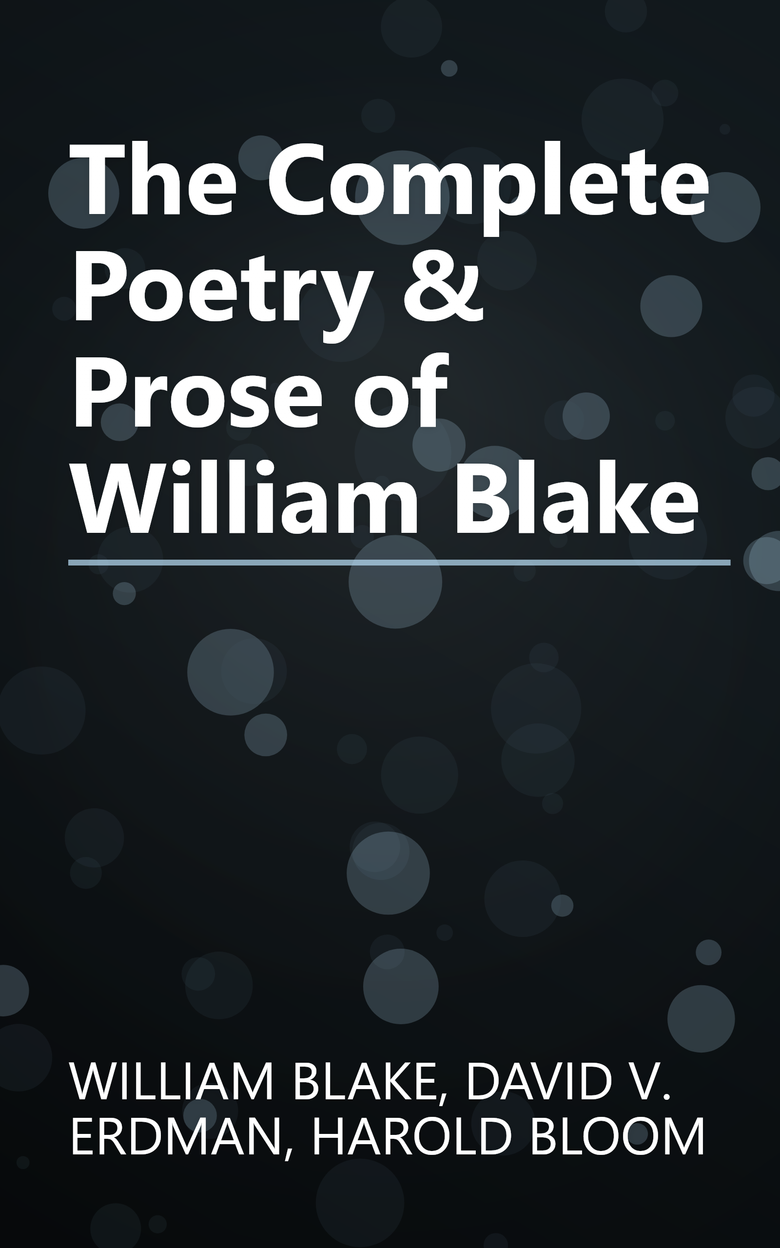 The Complete Poetry & Prose of William Blake book cover