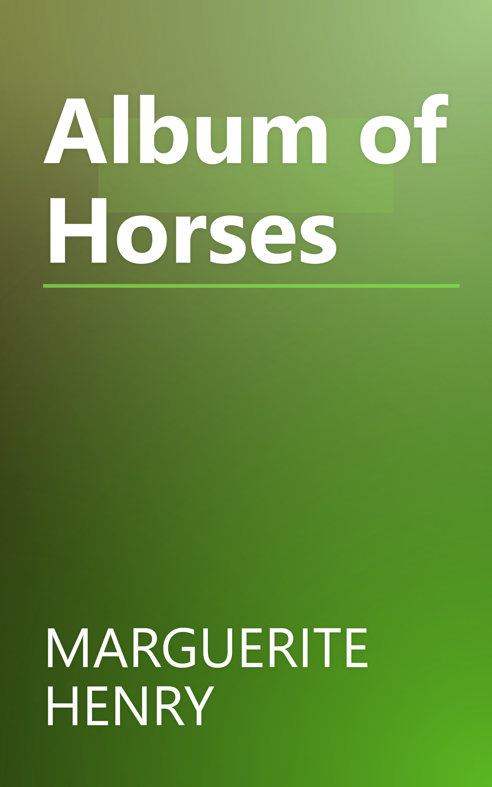 Album of Horses book cover