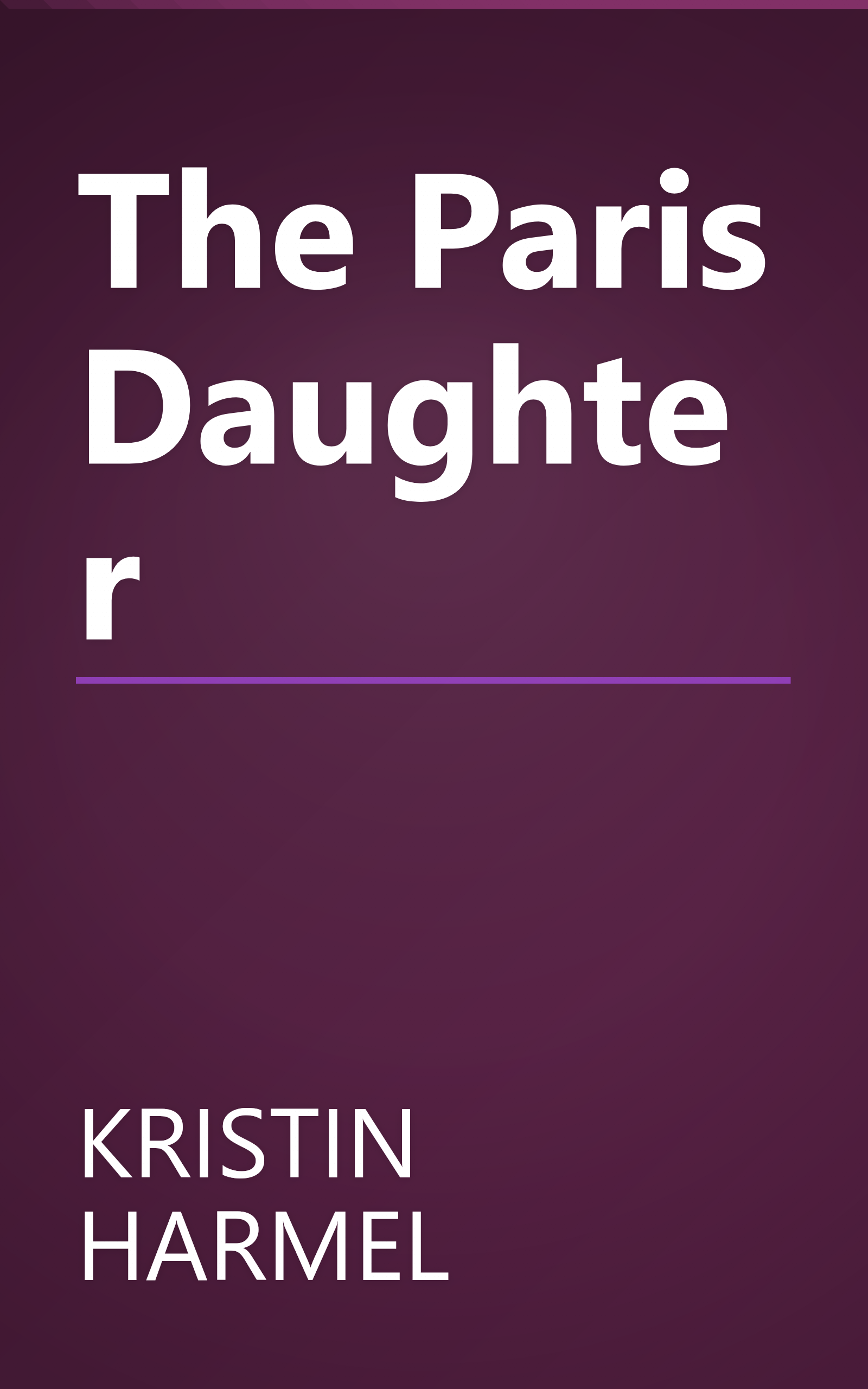 The Paris Daughter book cover